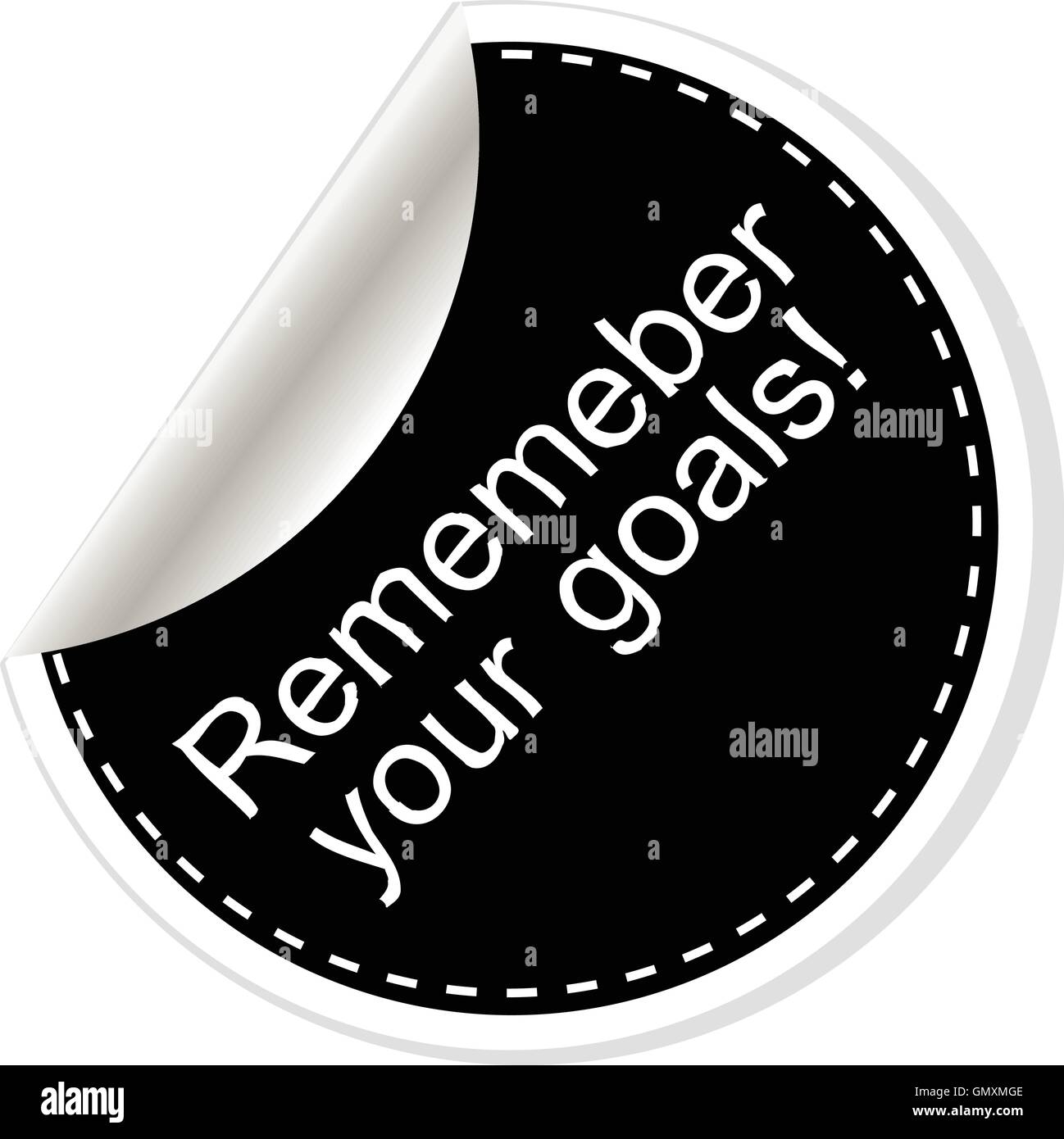 Remember your goals. Inspirational motivational quote. Simple trendy ...