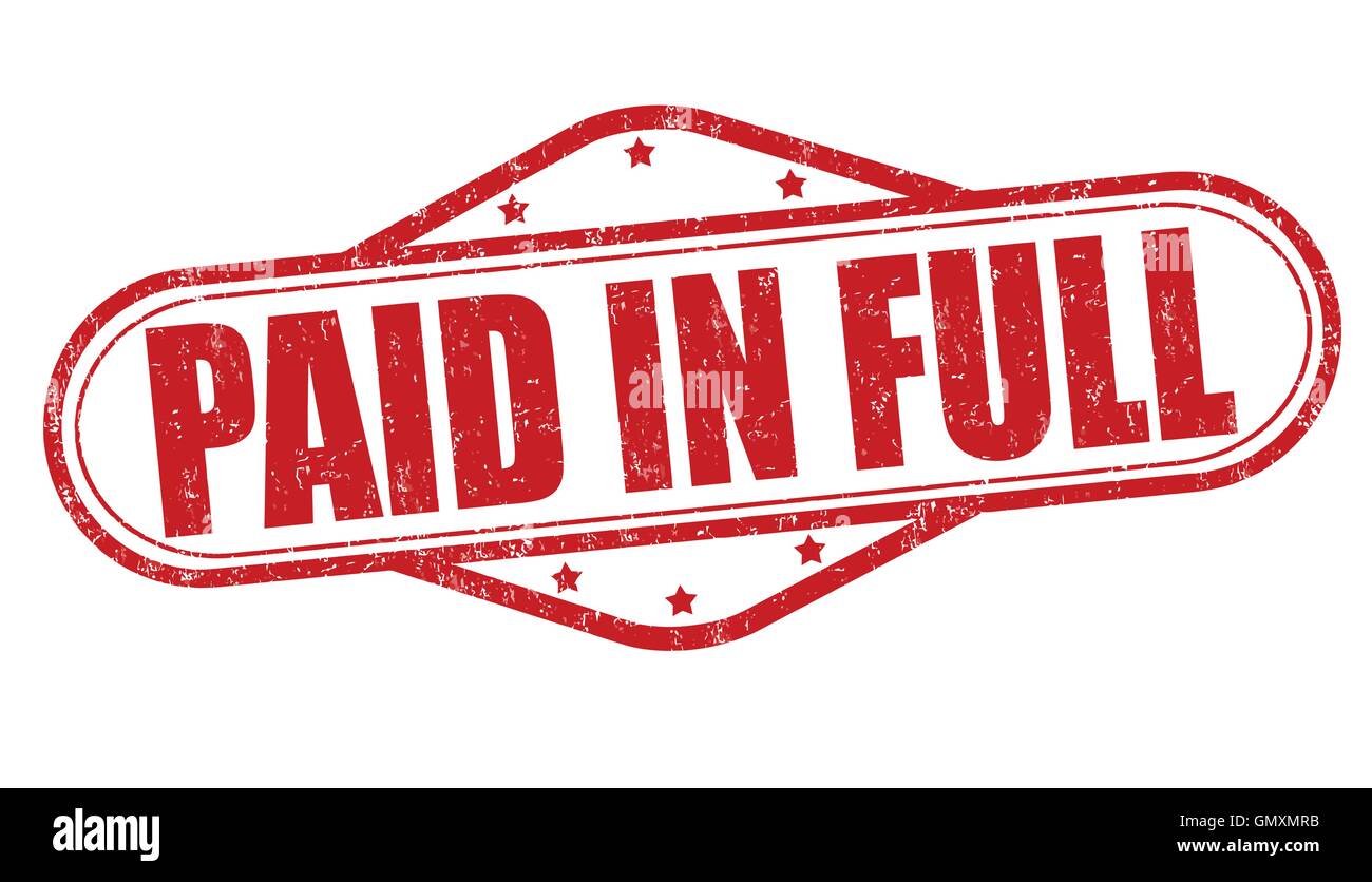 Paid in full stamp hi-res stock photography and images - Alamy