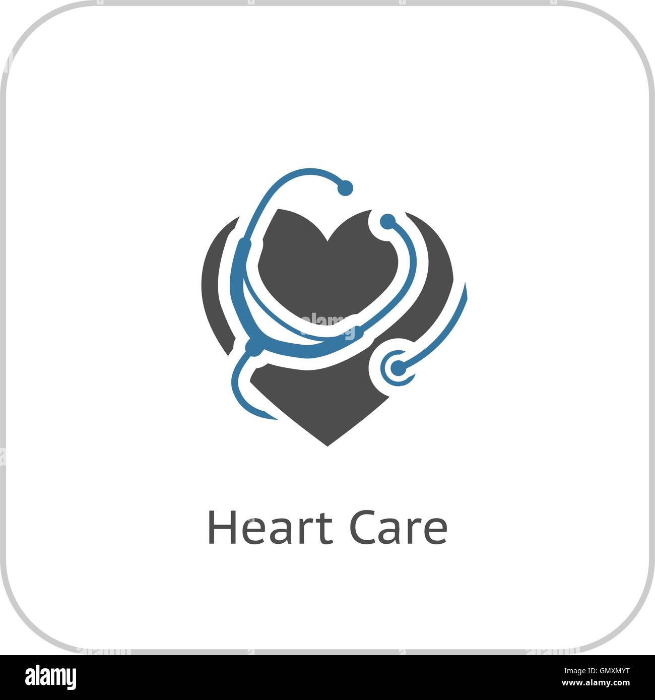Heart Care Icon. Flat Design Stock Vector Image & Art - Alamy