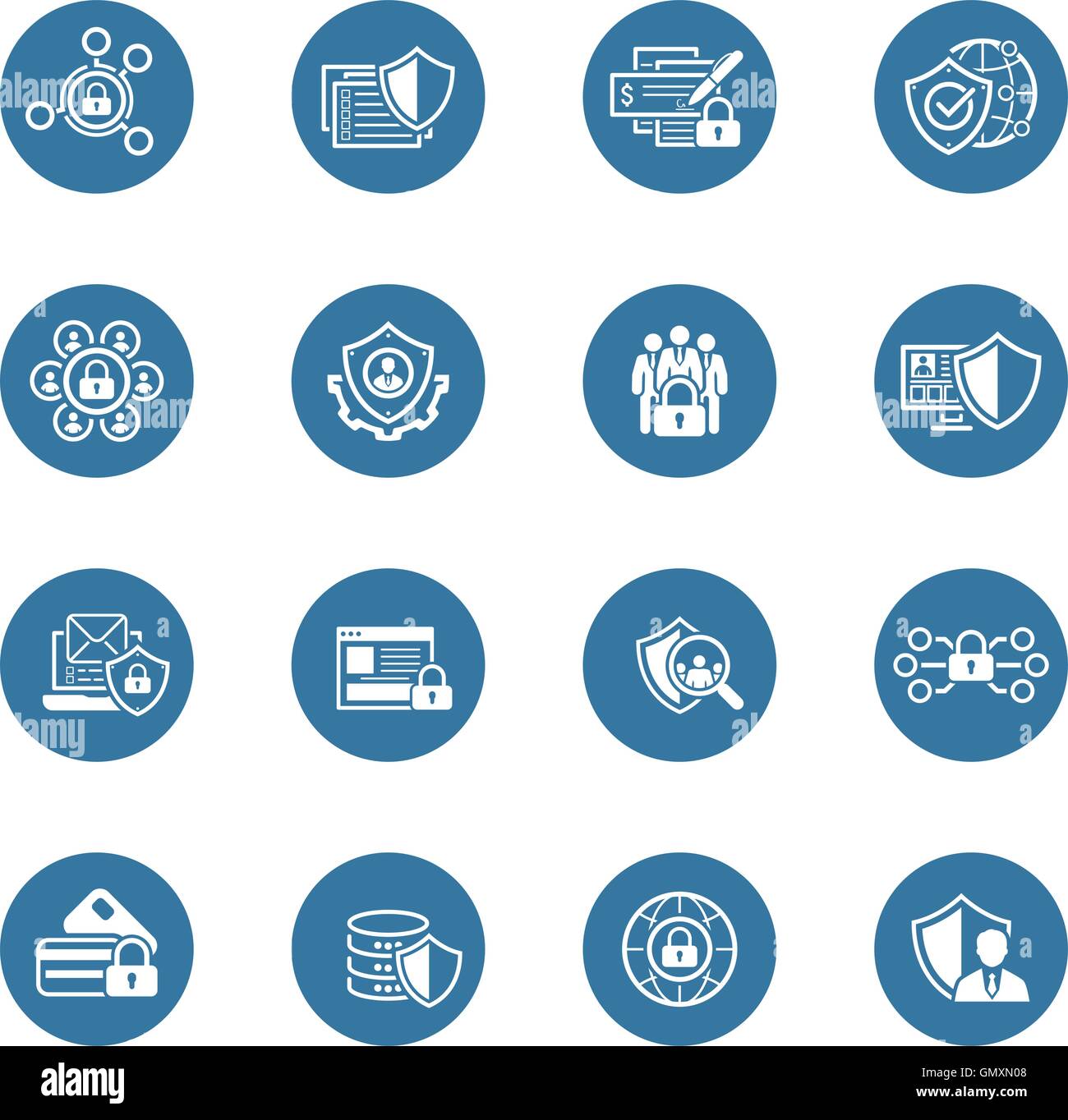 Lock globe security concept illustration Stock Vector Images - Alamy