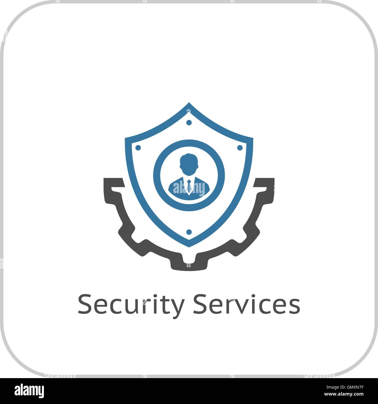 Security Services Icon. Flat Design Stock Vector Image & Art - Alamy