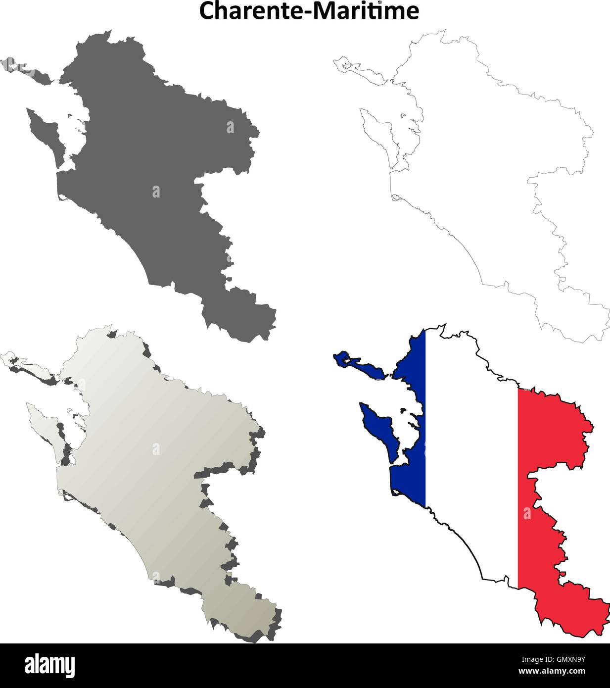 Charente maritime map hi-res stock photography and images - Alamy