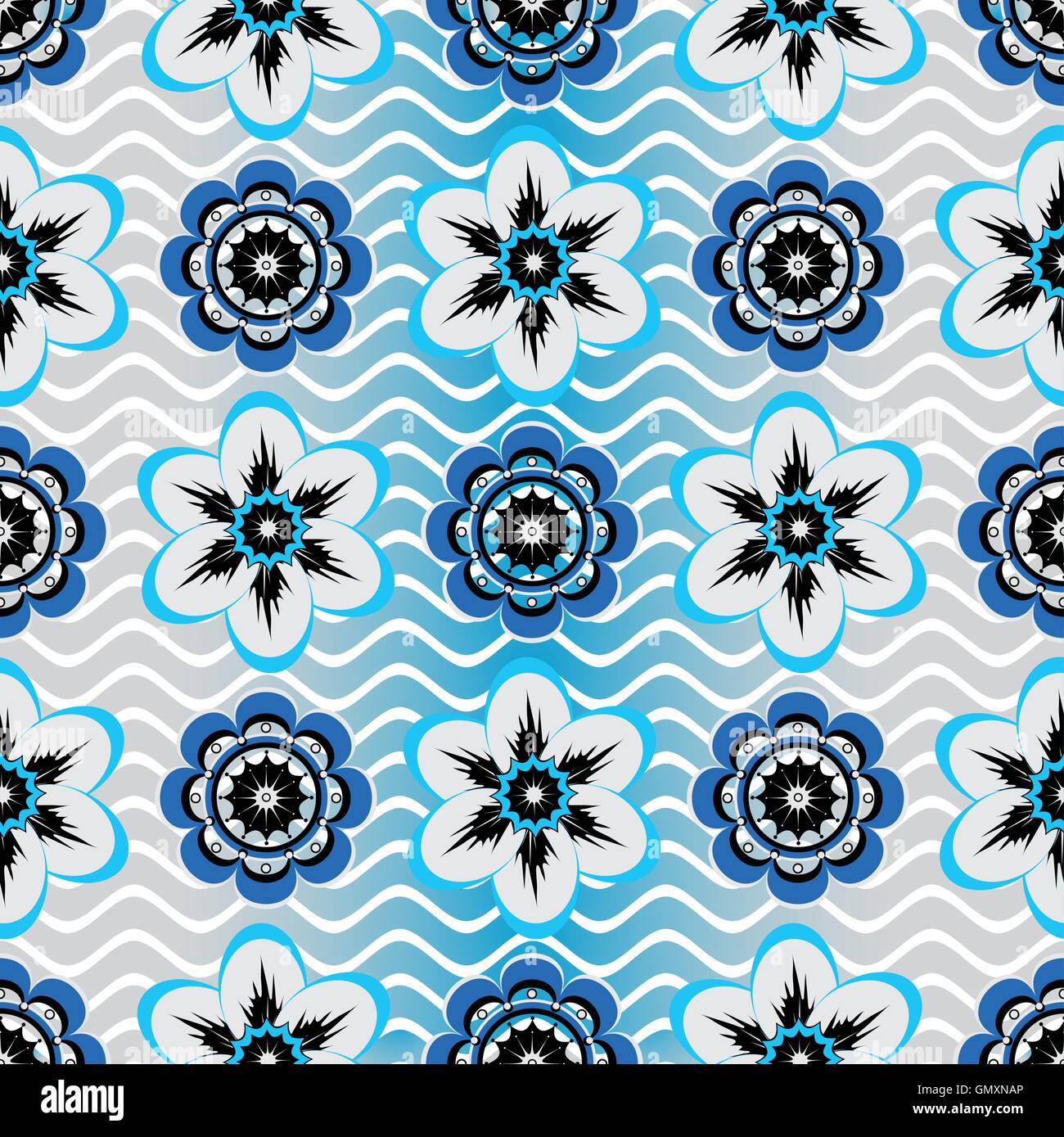 Seamless White Floral Pattern Stock Vector Image & Art - Alamy