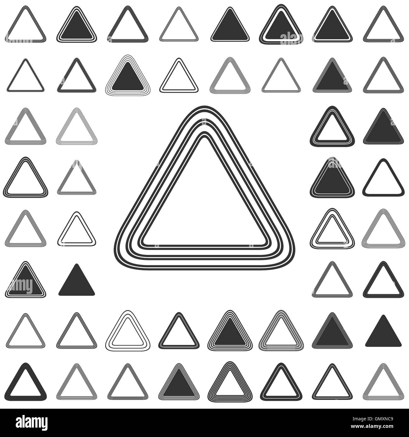 Triangle Logo Vector Icon Stripe High Resolution Stock Photography and ...