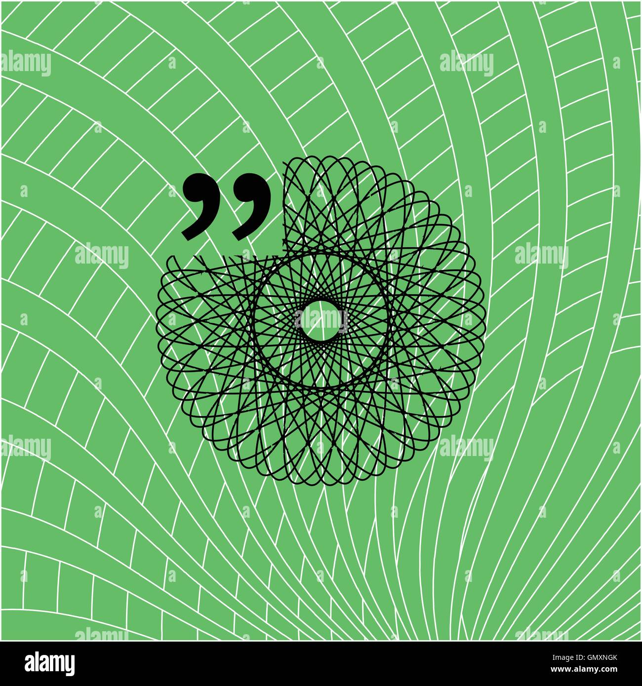 vector quotation marks with thin line speech bubble. concept of ...
