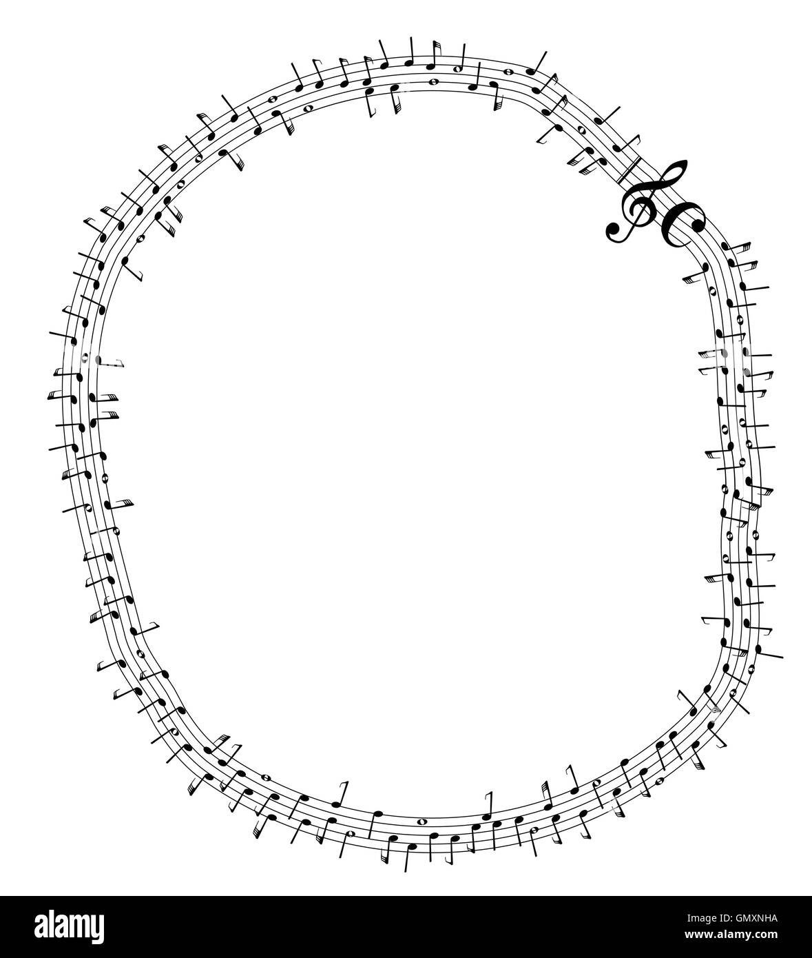 Circular Musical Notes Stock Vector Image & Art - Alamy