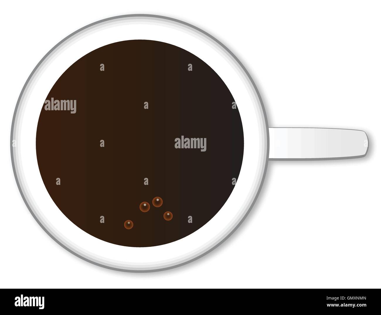 Black cup coffee tea Stock Vector Images - Alamy