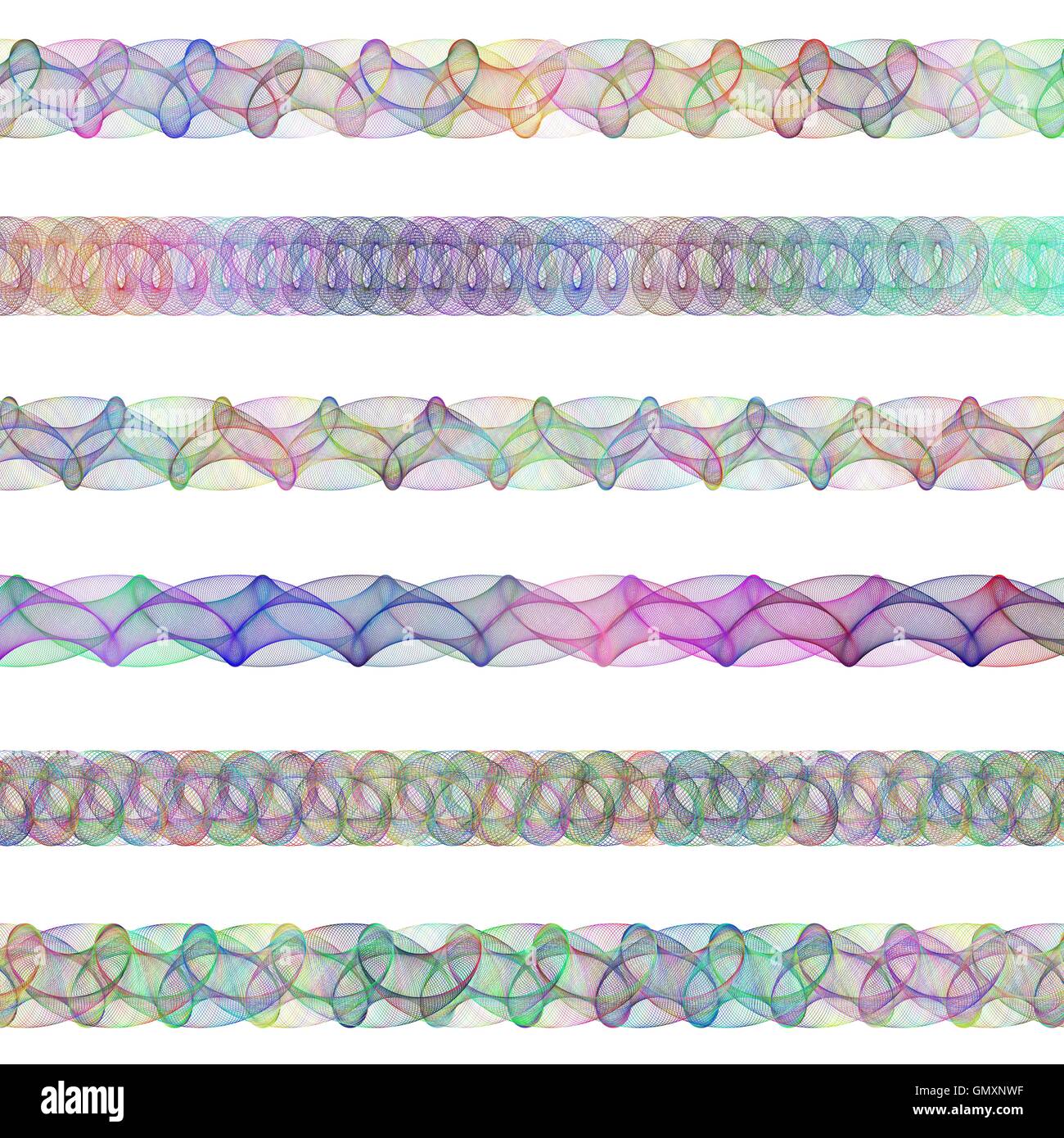 Color digital design page divider line set Stock Vector Image & Art - Alamy