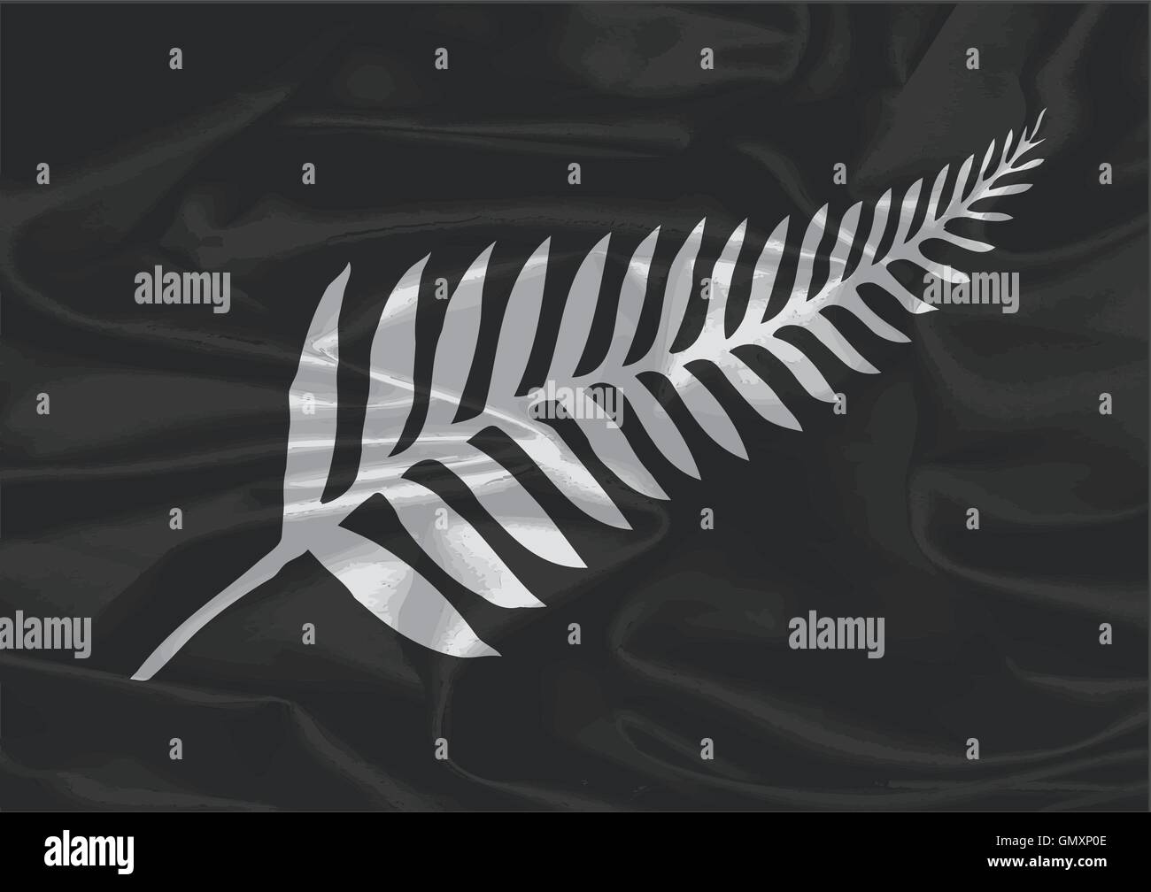 Silver fern flag hi-res stock photography and images - Alamy