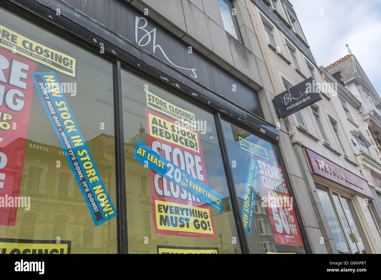 BHS Stores closure - last days of sale of Truro (Cornwall) BHS ...