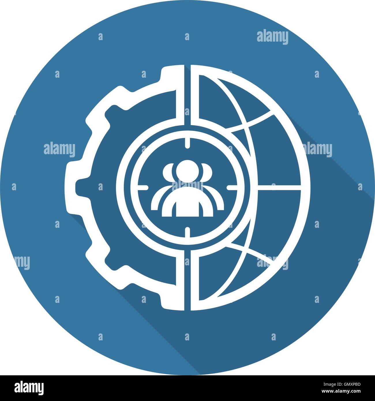 Global Targeting Icon. Flat Design Stock Vector Image & Art - Alamy