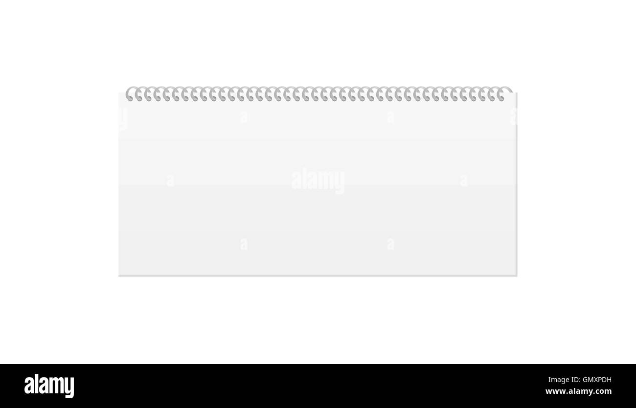 Table spiral calendar blank Stock Vector Images - Alamy