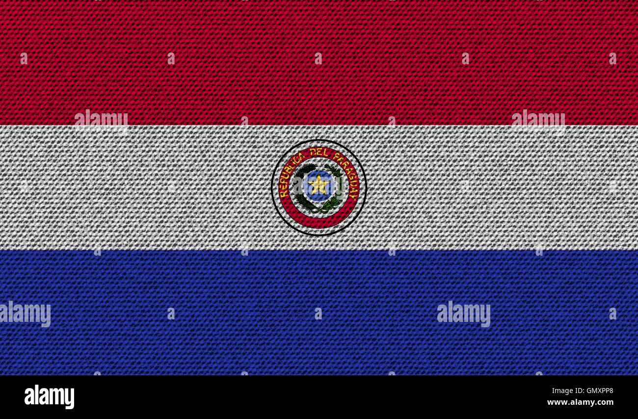 Flags Paraguay on denim texture. Vector Stock Vector Image & Art - Alamy