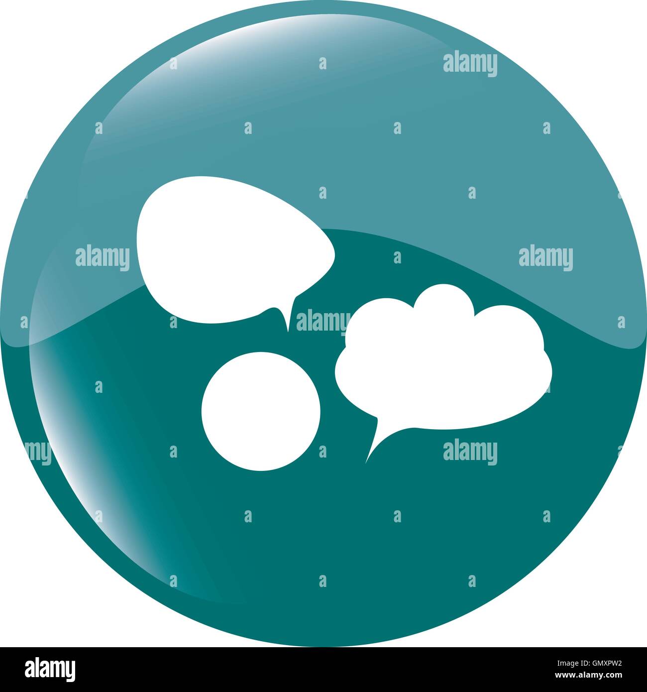 abstract cloud web icon, web button isolated on white vector ...