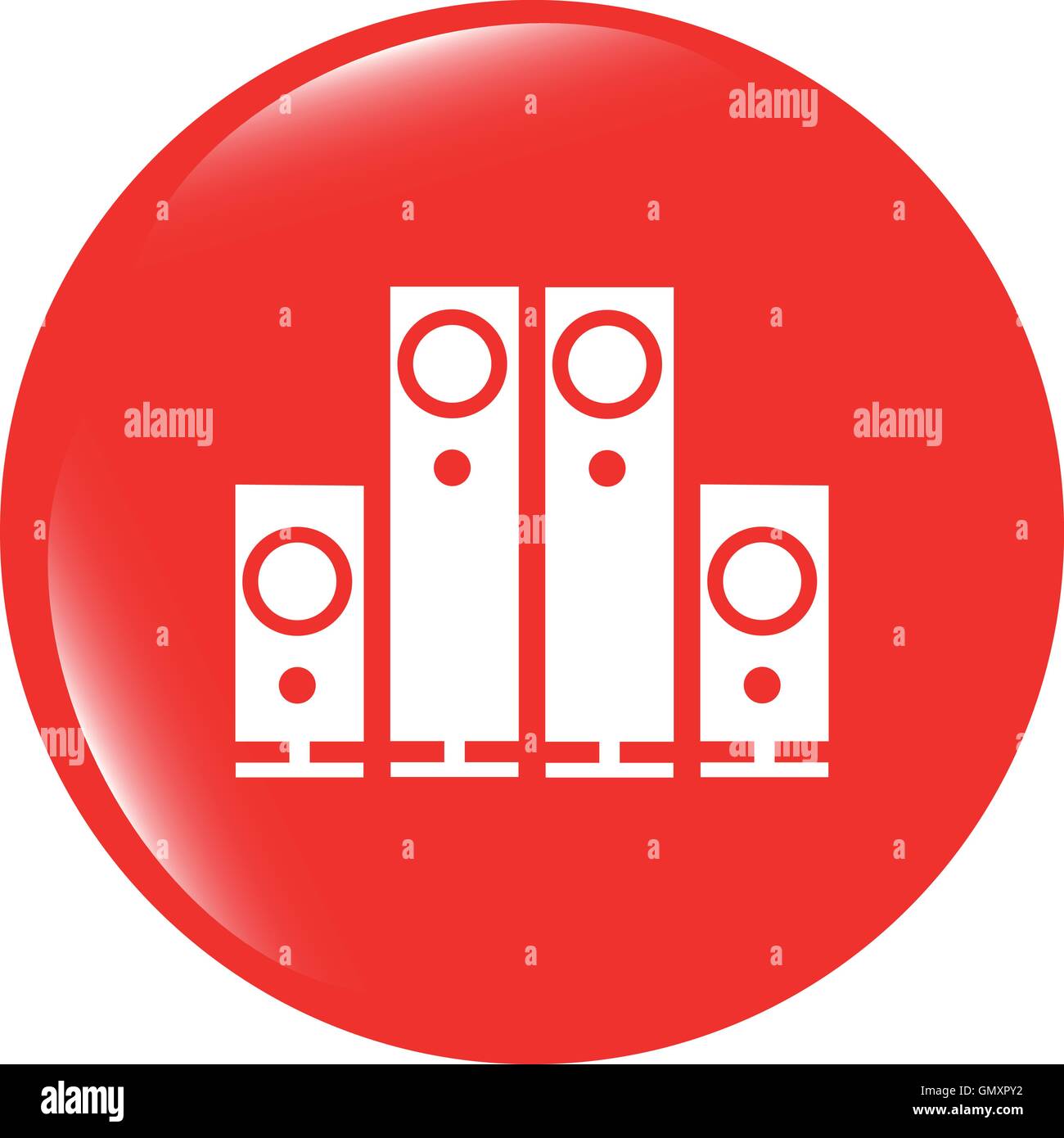 vector Speaker. Button. icon isolated on white background Stock Vector ...