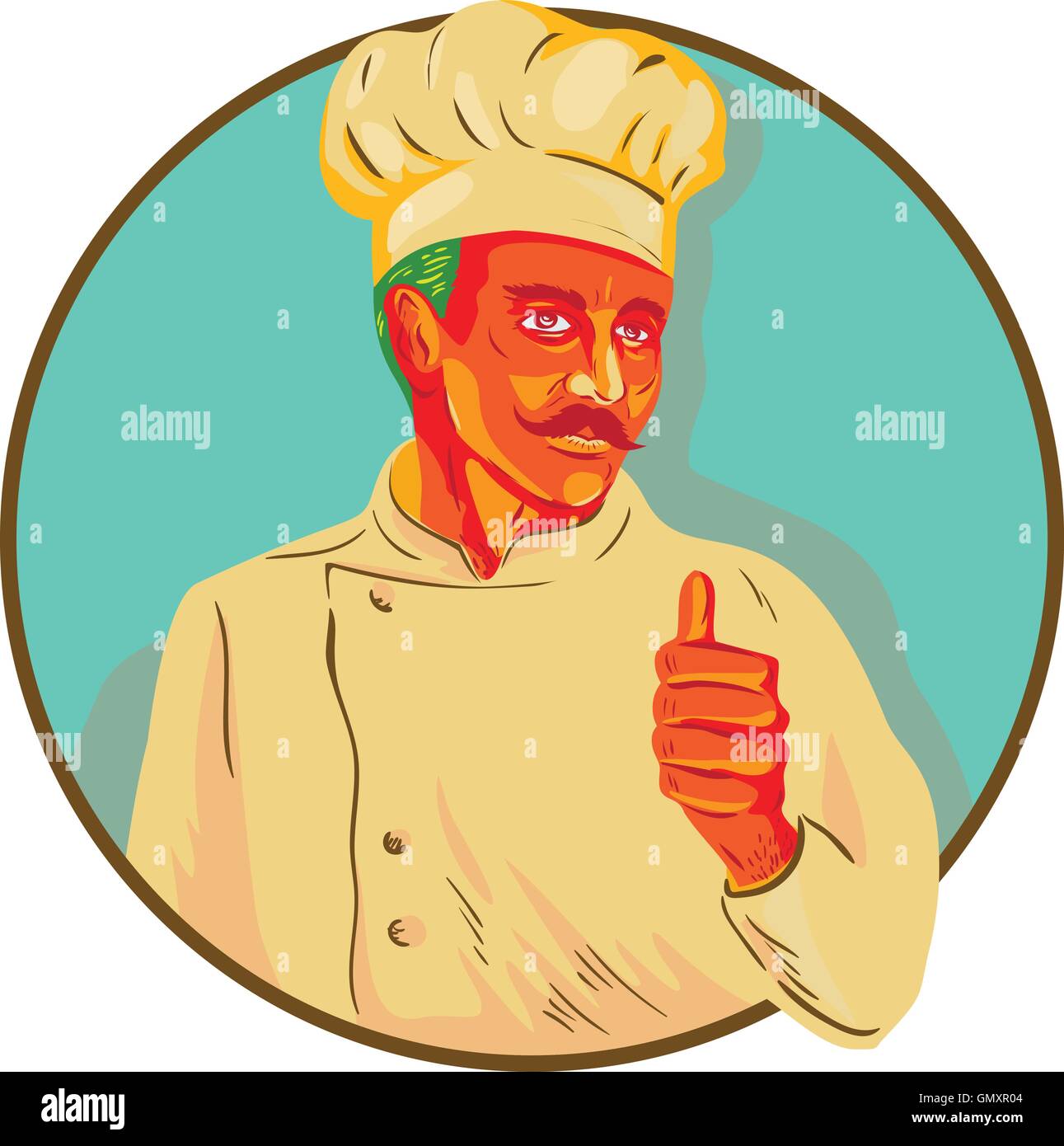 Wpa circle hi-res stock photography and images - Alamy