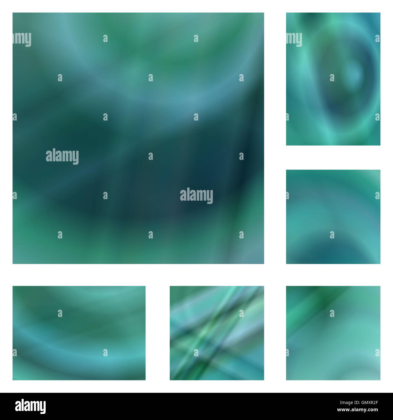 Teal gradient abstract background design set Stock Vector Image & Art ...