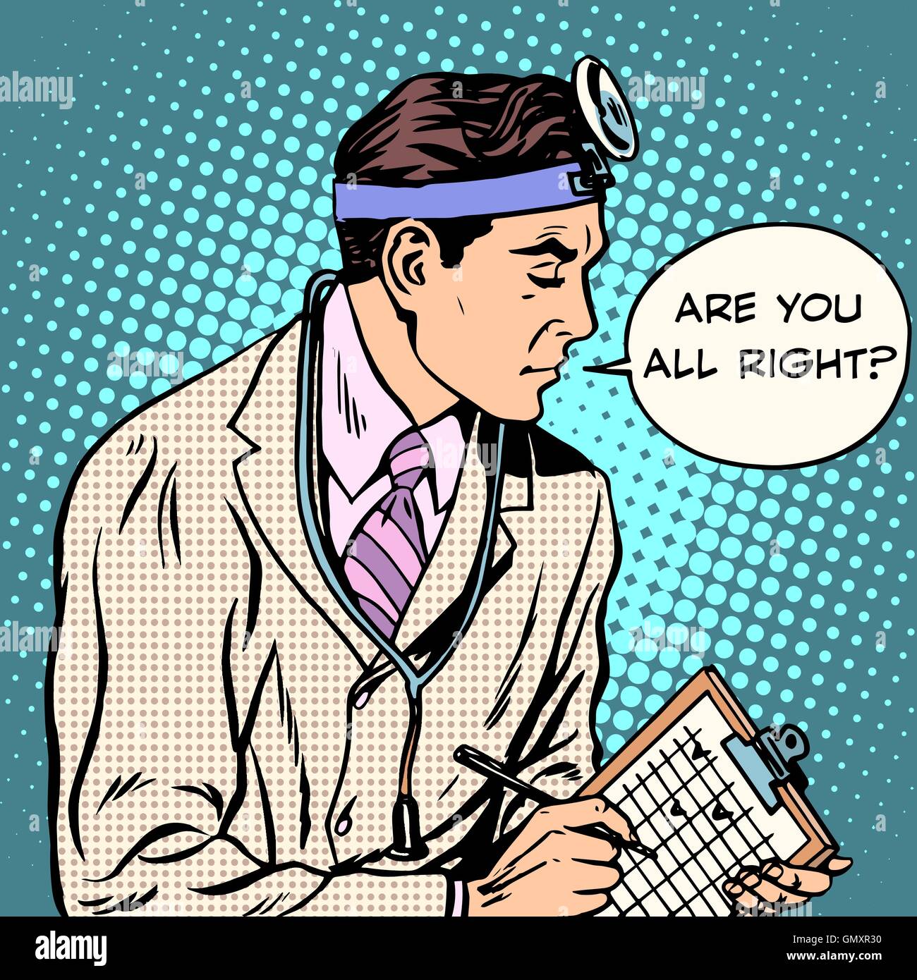 Medical research doctor talking with patient Stock Vector Image & Art ...