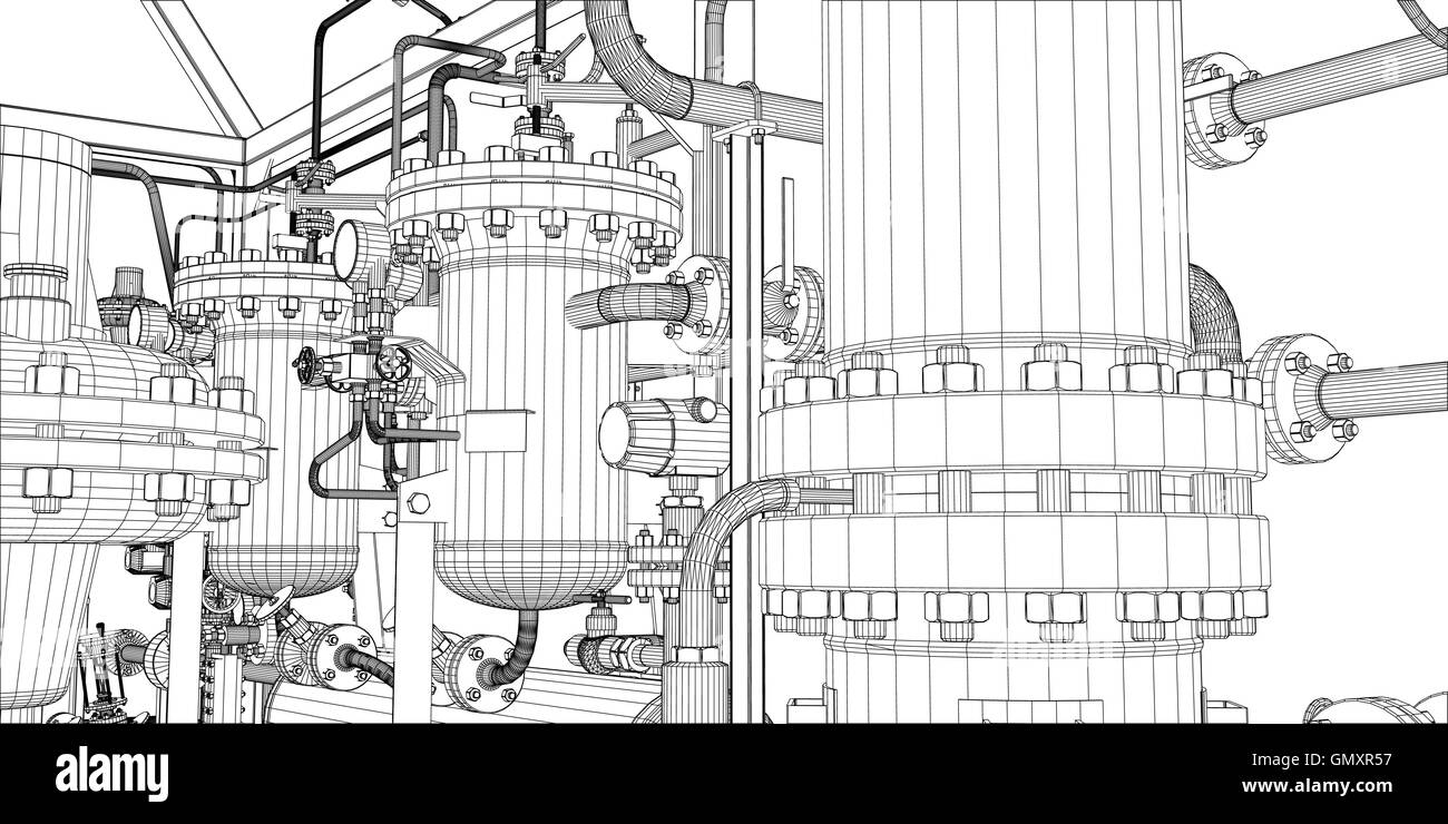 Illustration of equipment for heating system Stock Vector Image & Art ...