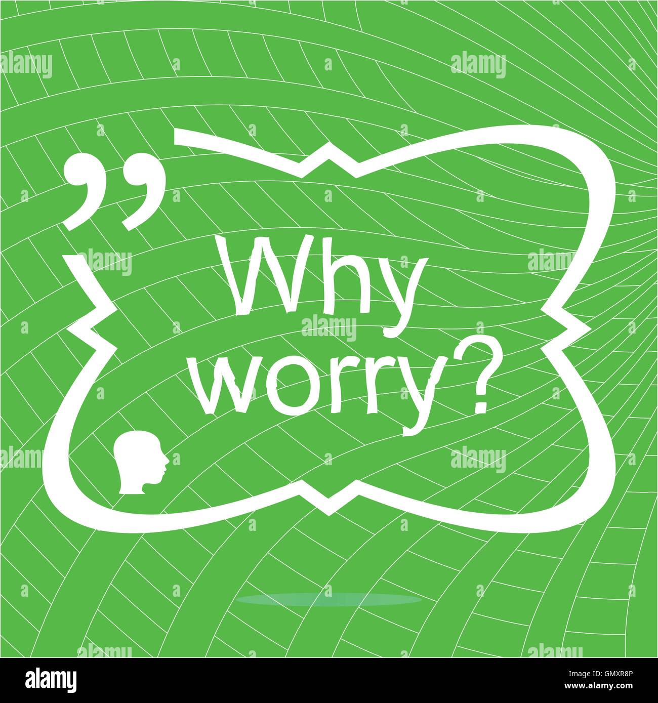 Why worry. Inspirational motivational quote. Simple trendy design ...