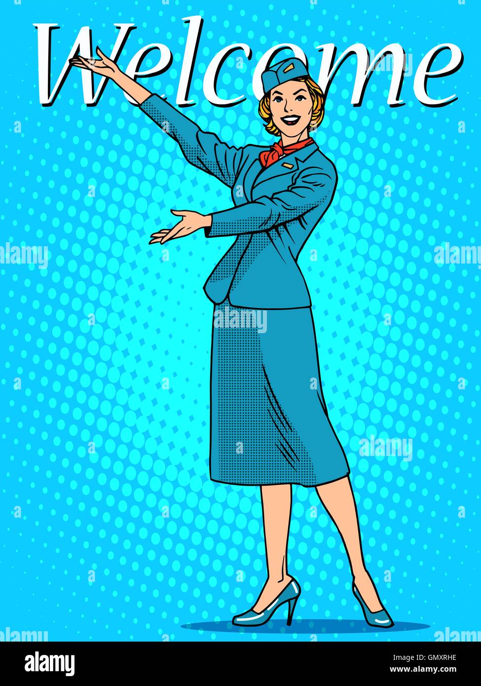 Woman board travel flight Stock Vector Images - Alamy