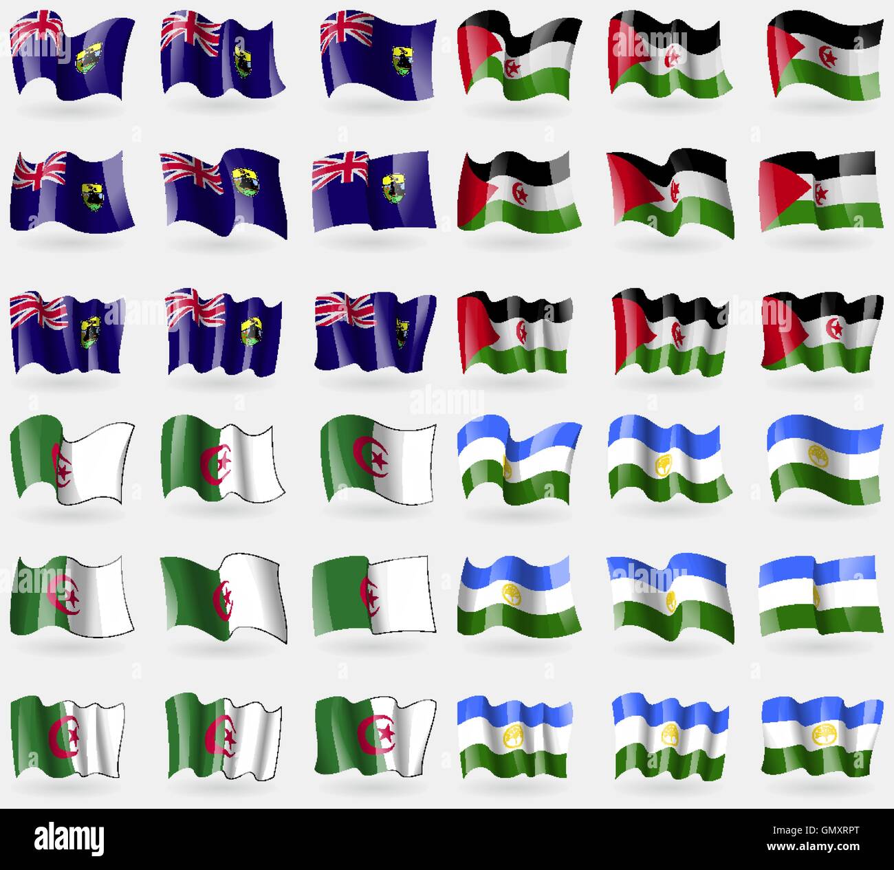 Flags of western sahara Stock Vector Images - Alamy