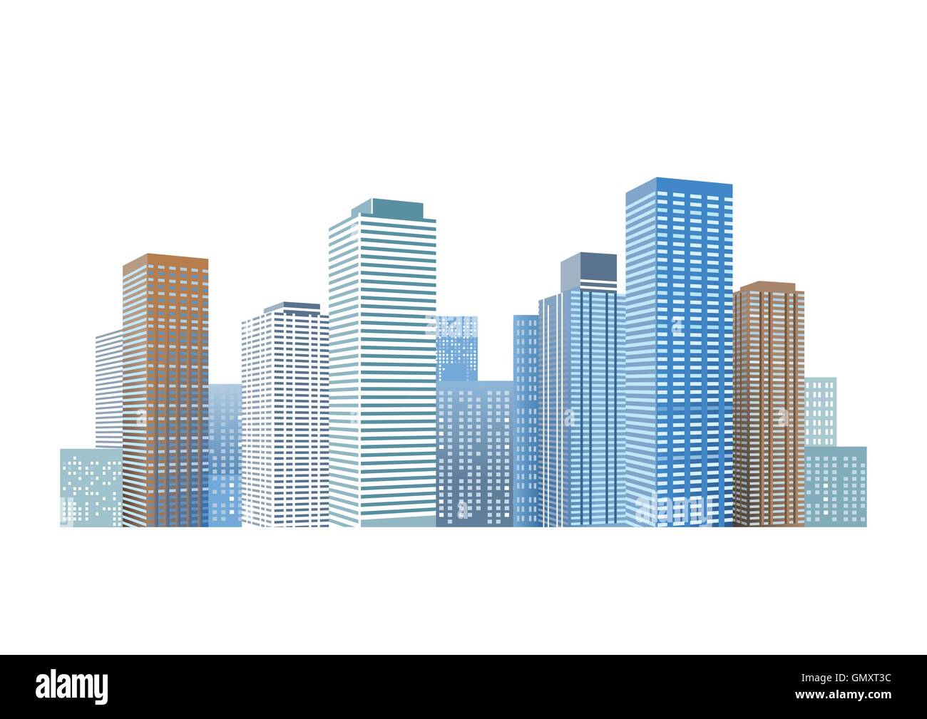 Cityscape with skyscrapers Stock Vector Image & Art - Alamy