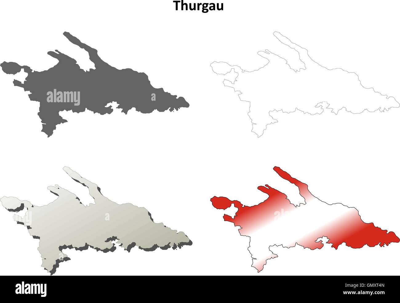 Map of thurgau hi-res stock photography and images - Alamy