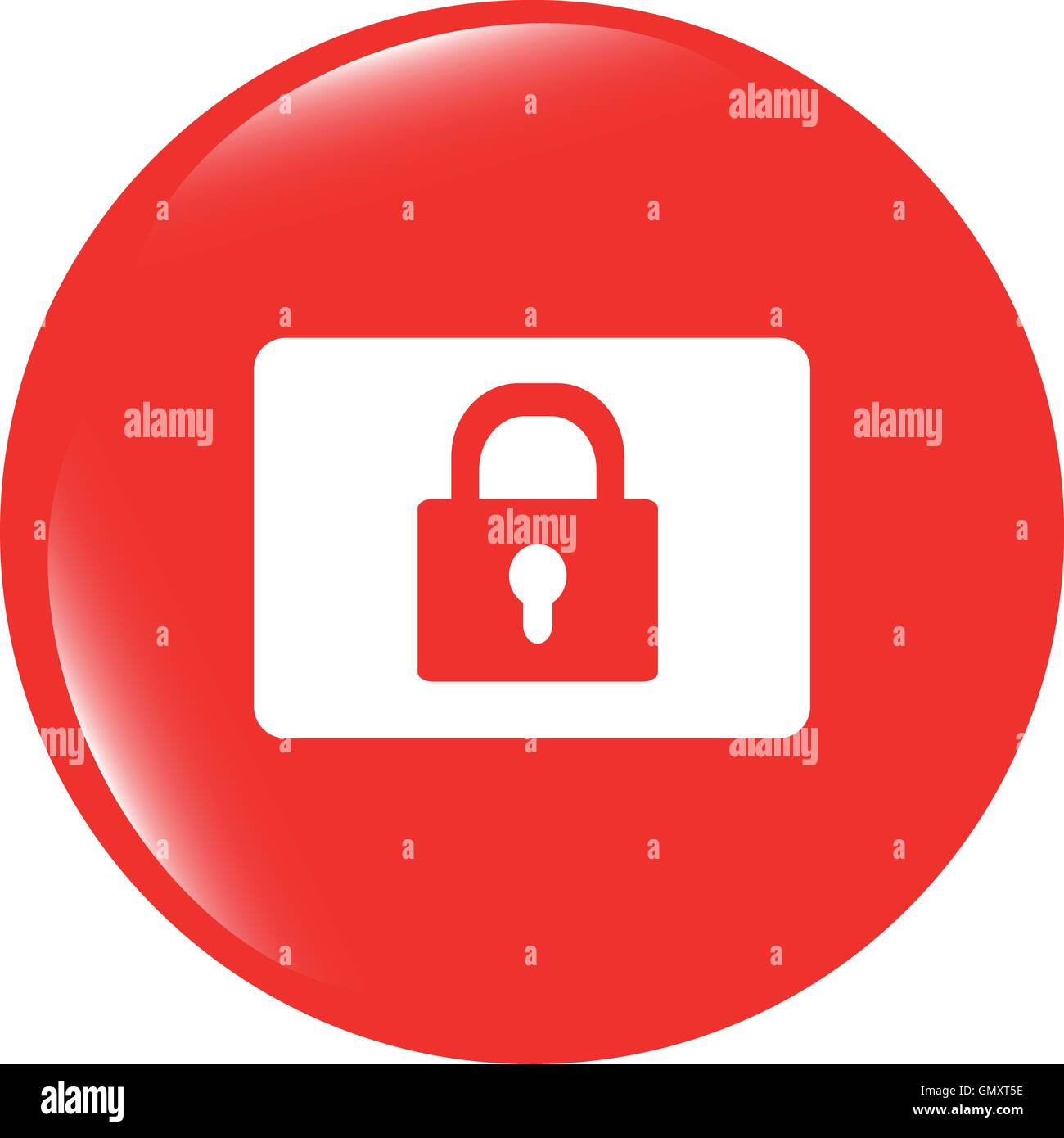 vector closed padlock icon web sign isolated on white Stock Vector ...