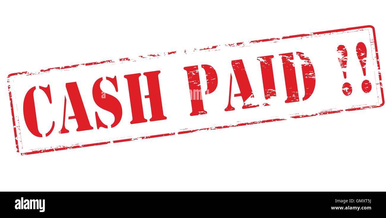 Rubber stamp text cash paid hi-res stock photography and images - Alamy