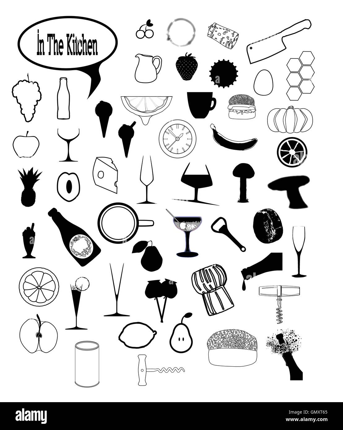 Kitchen cook top Stock Vector Images - Alamy