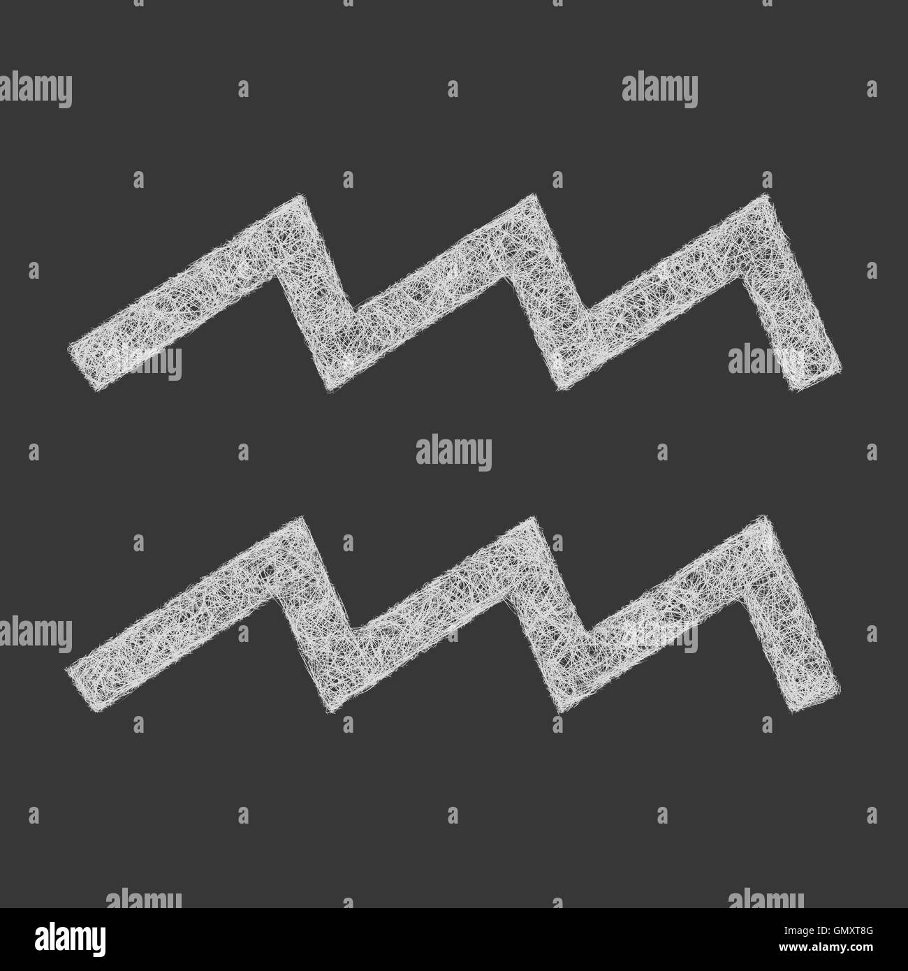 Aquarius zodiac sign line art Stock Vector Image & Art - Alamy