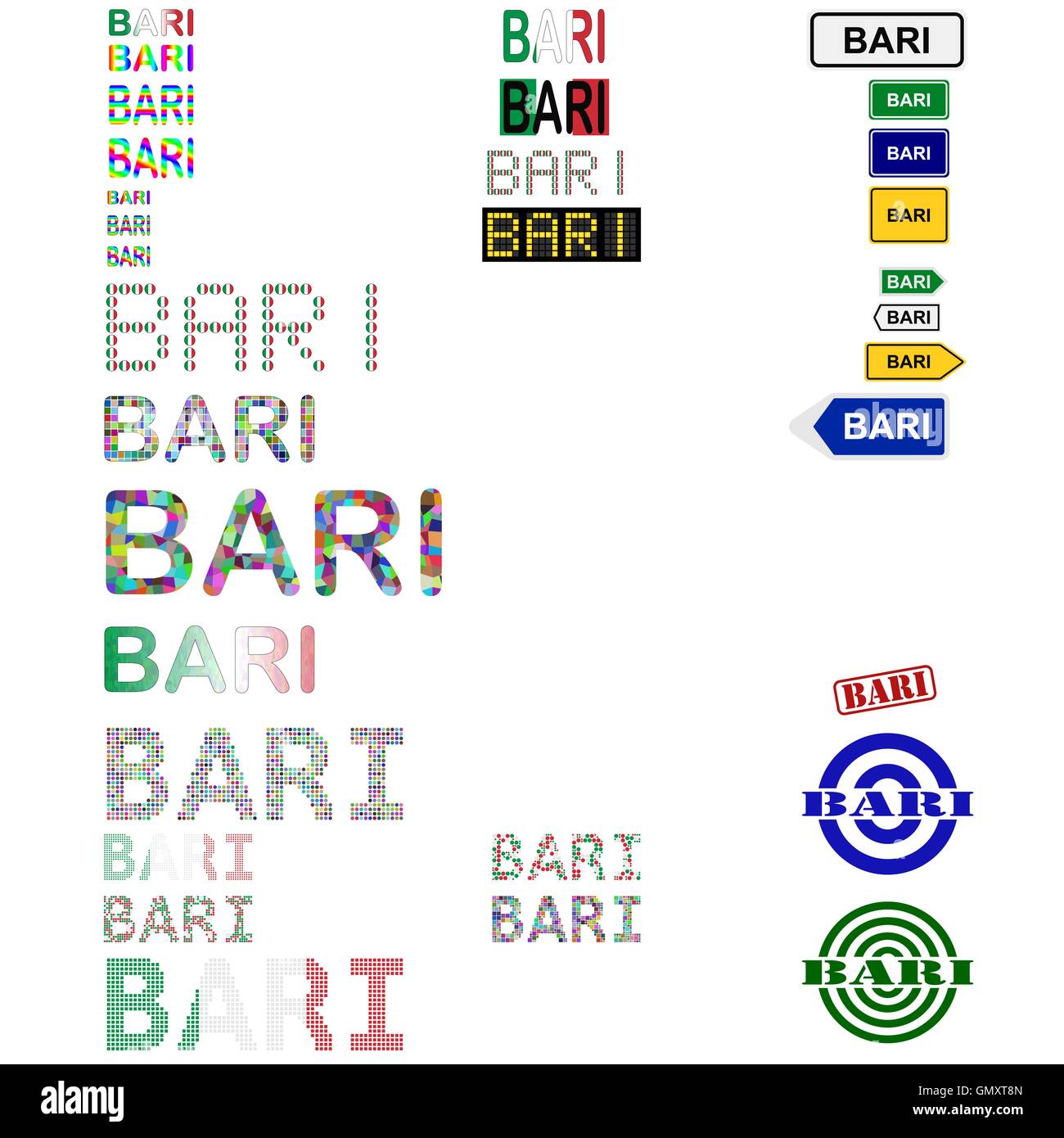 Bari set Stock Vector Images - Alamy