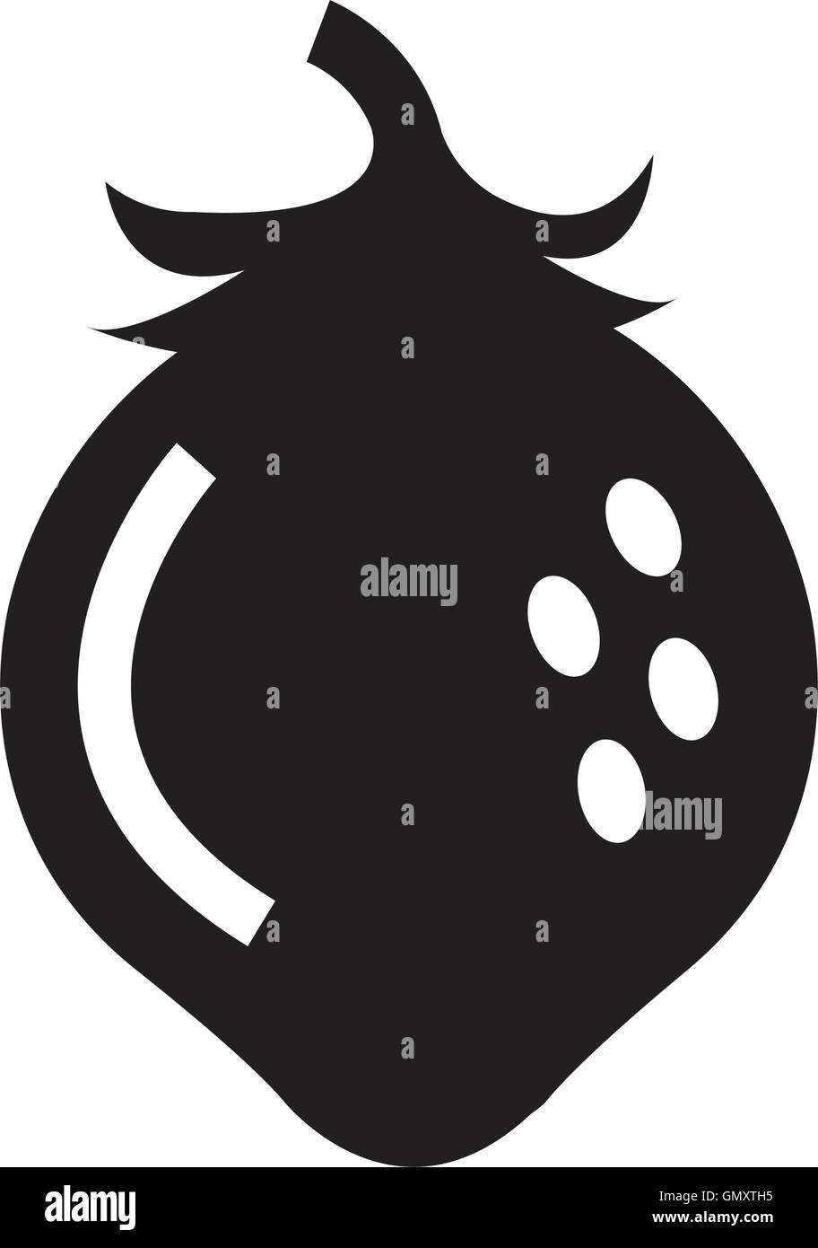 Simple strawberry icon hi-res stock photography and images - Alamy