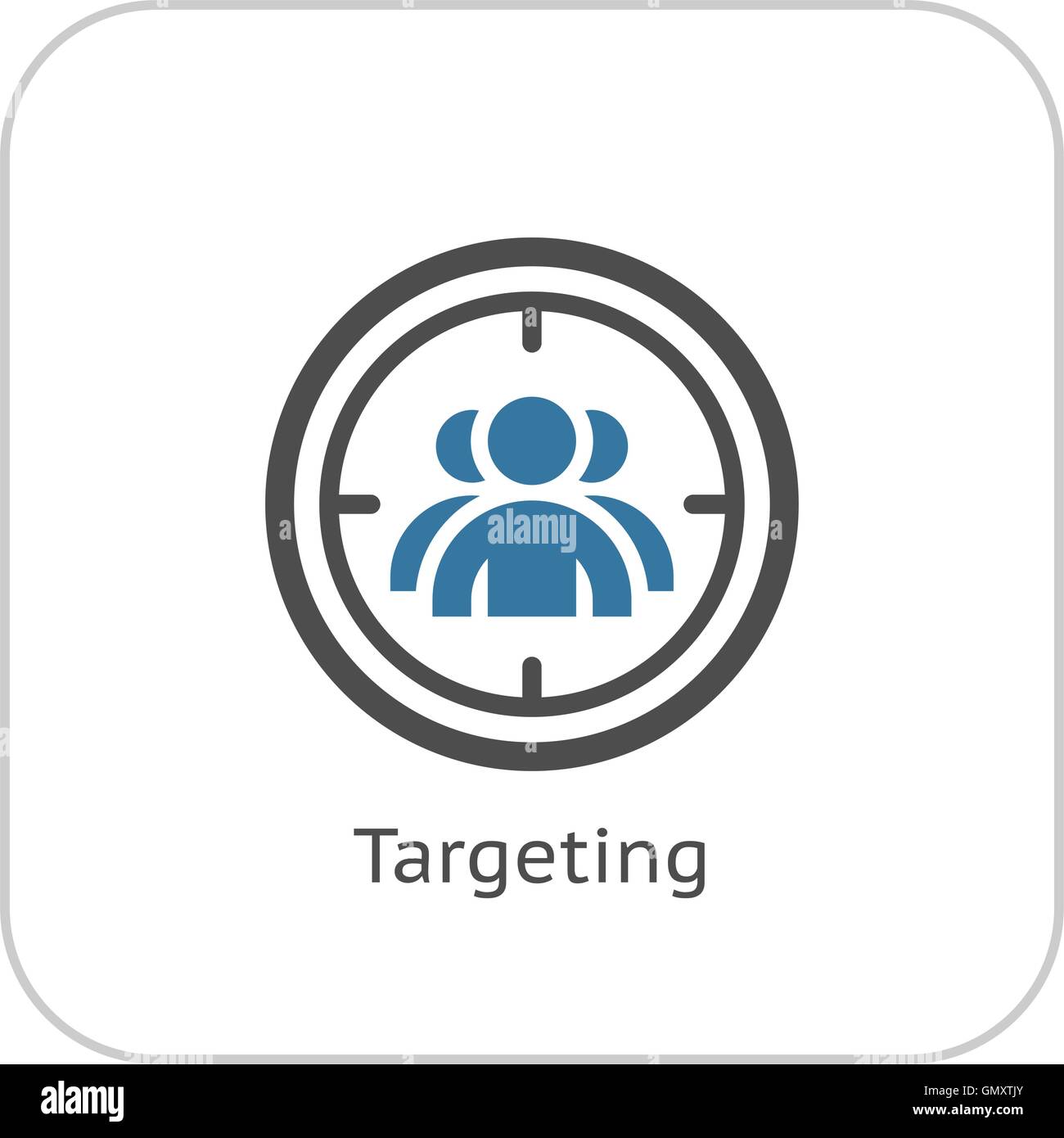 Targeting Icon. Flat Design Stock Vector Image & Art - Alamy