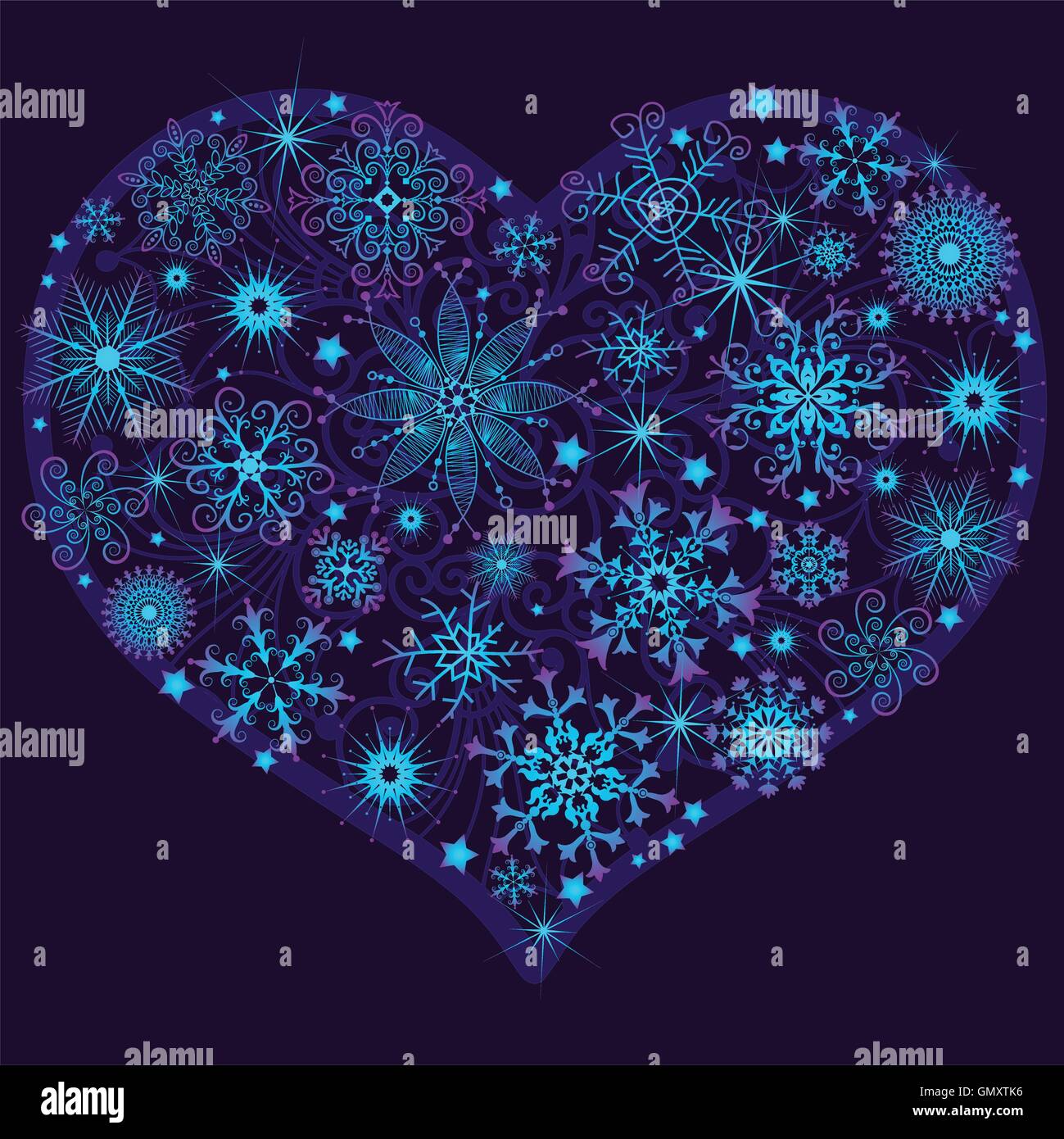 Festive dark background heart Stock Vector Images - Alamy