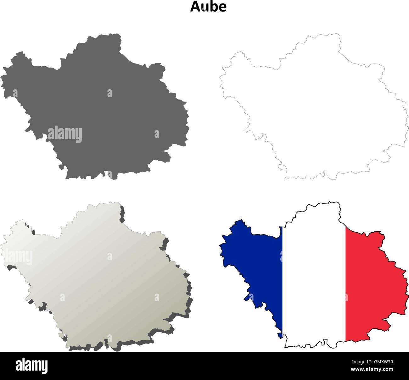Champagne region map hi-res stock photography and images - Alamy