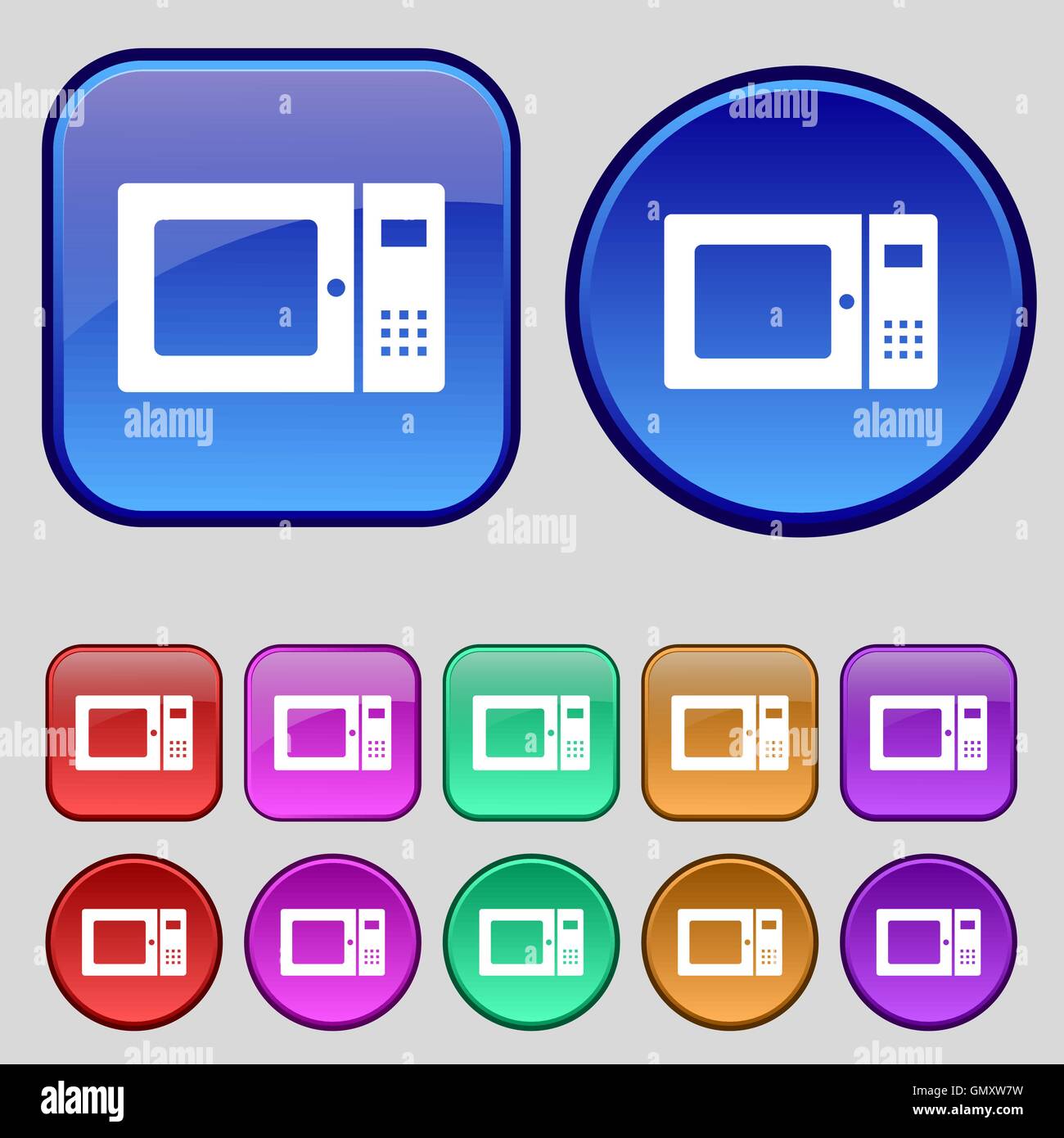 Microwave oven vintage Stock Vector Images - Alamy