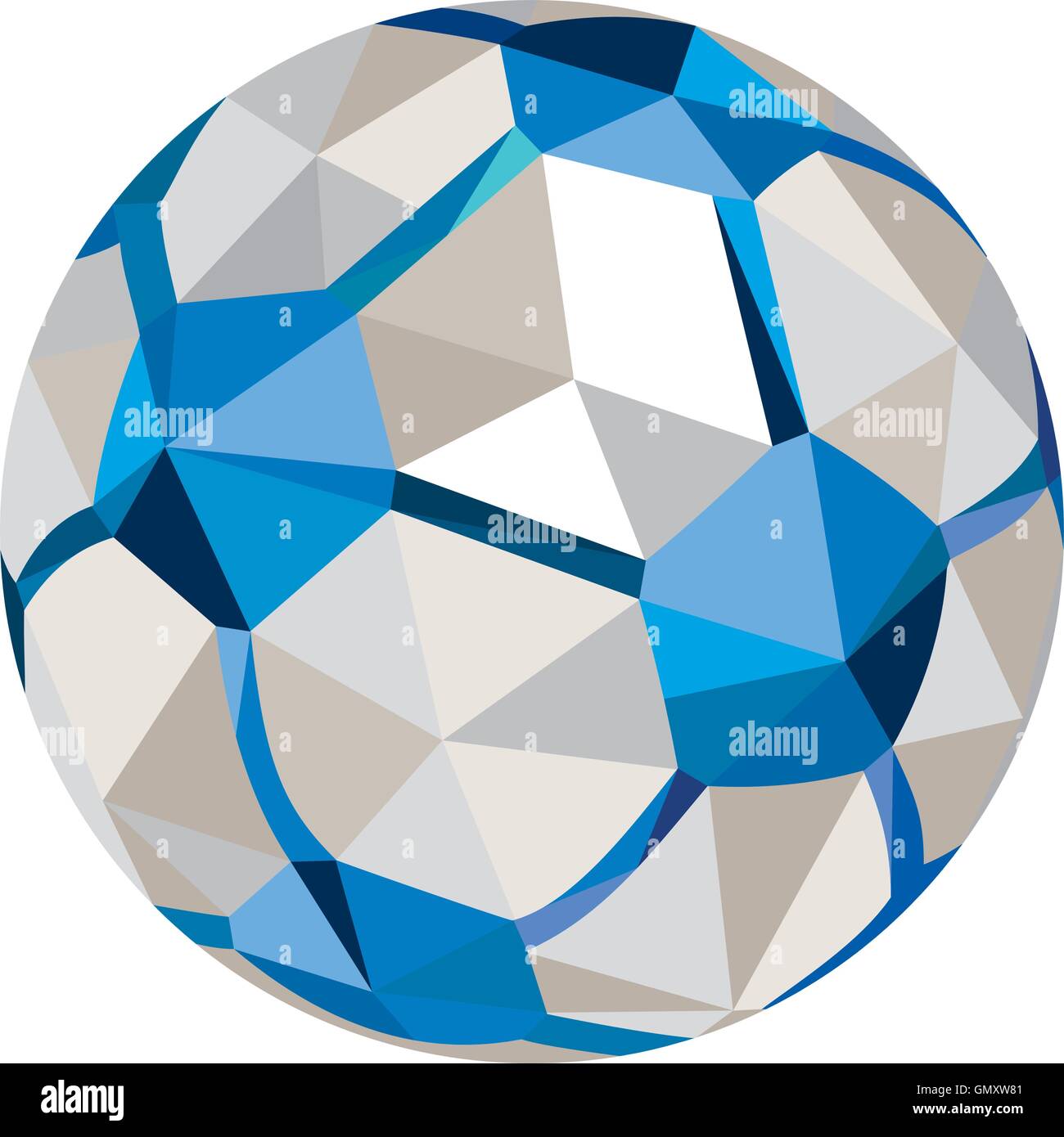 Soccer Football Ball Low Polygon Stock Vector Image & Art - Alamy