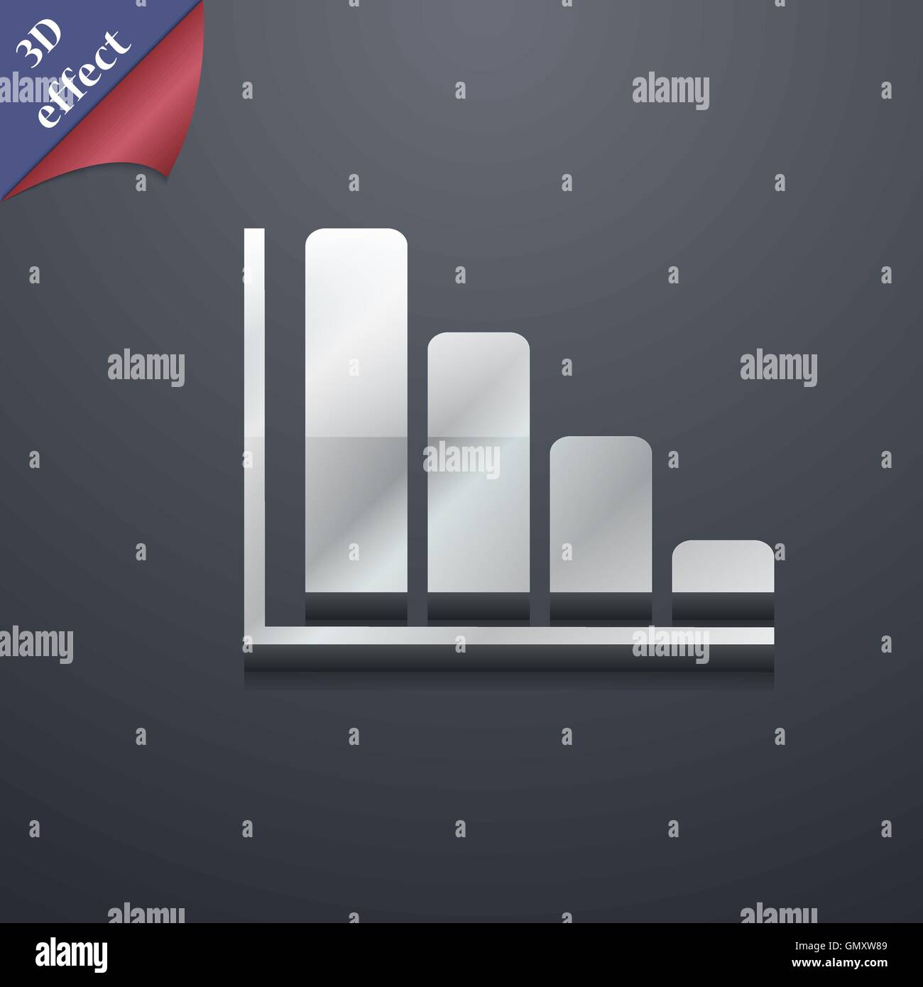 Infographic icon symbol. 3D style. Trendy, modern design with space for ...