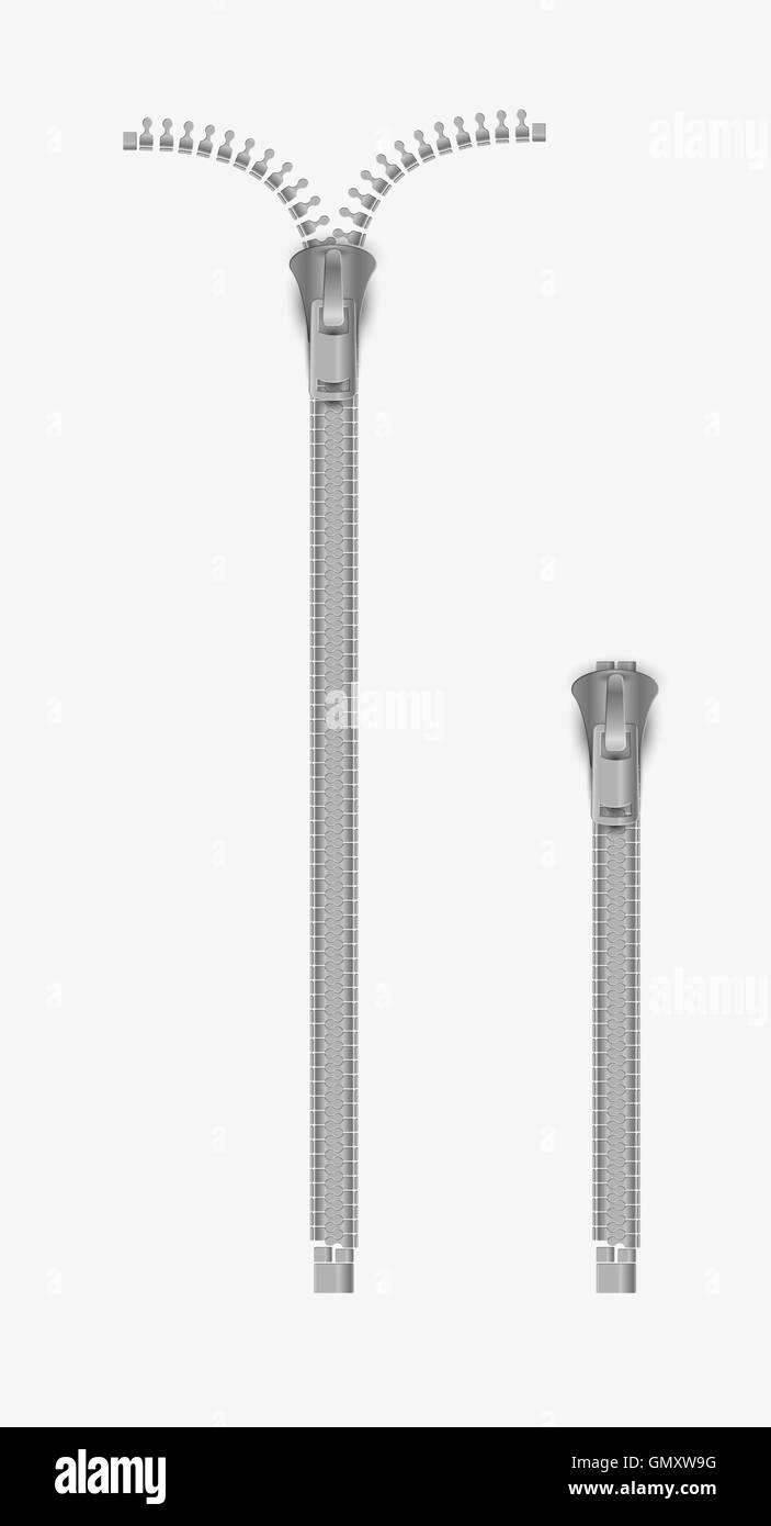 Closed zip fastener Stock Vector Images - Alamy