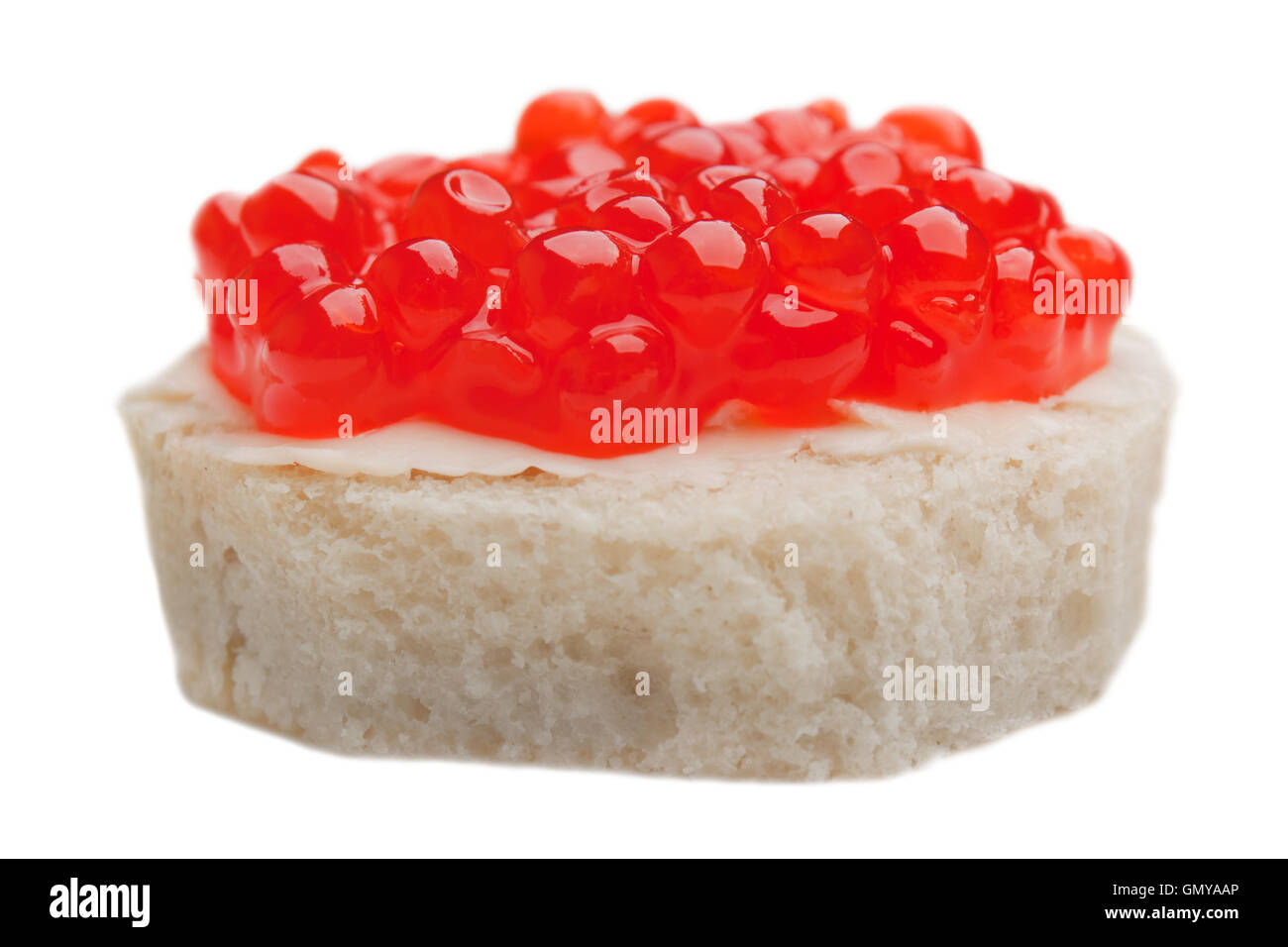 Sandwich red caviar traditional Cut Out Stock Images & Pictures - Alamy