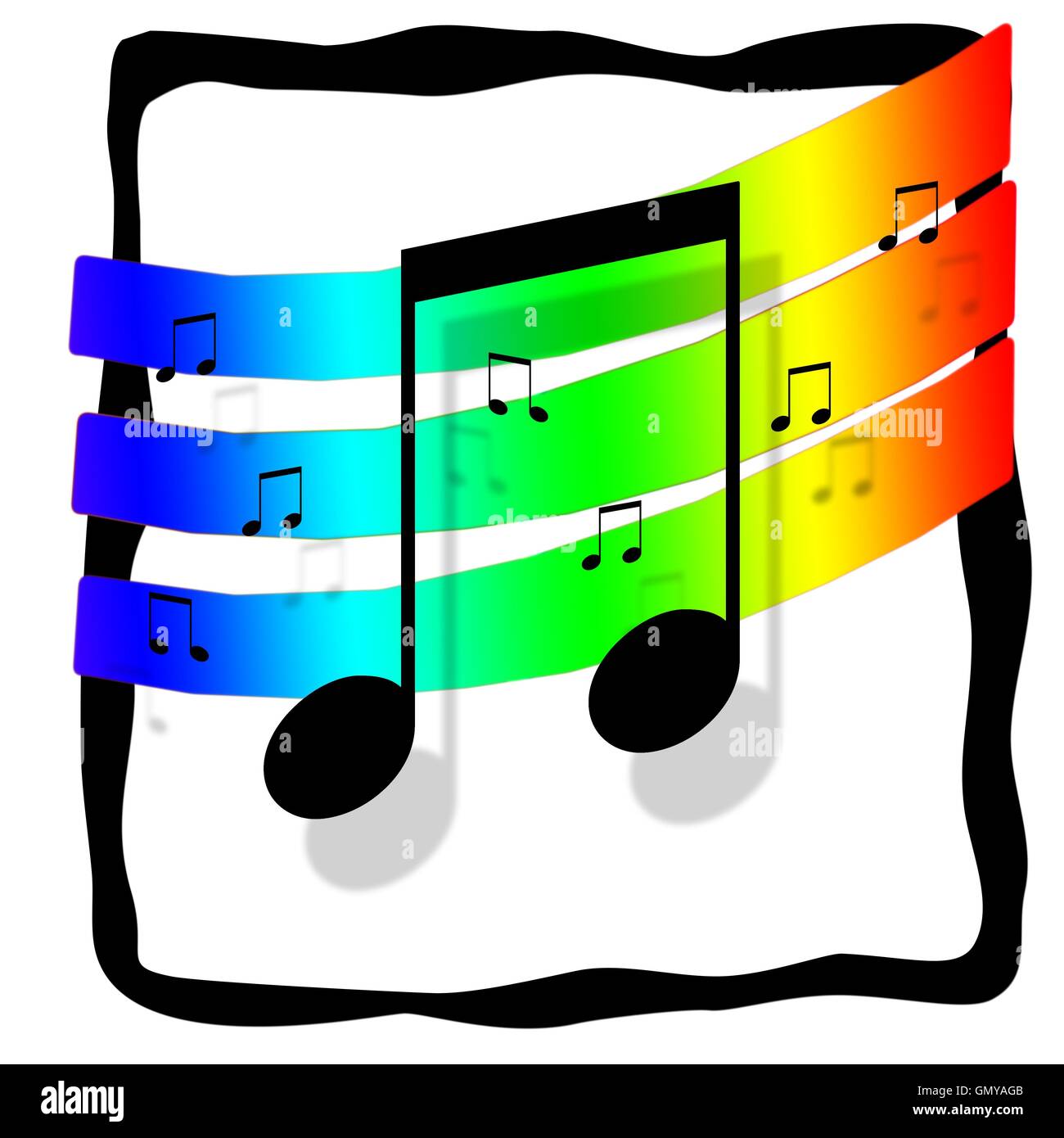 Music illustration hi-res stock photography and images - Alamy