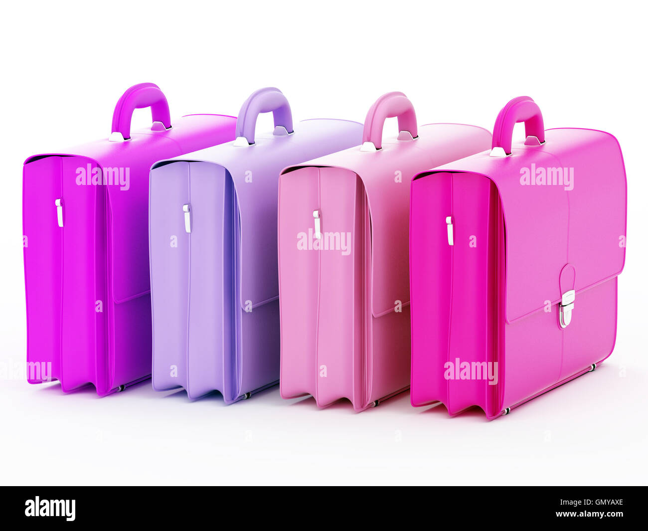 Briefcase business executive handle Cut Out Stock Images & Pictures - Alamy