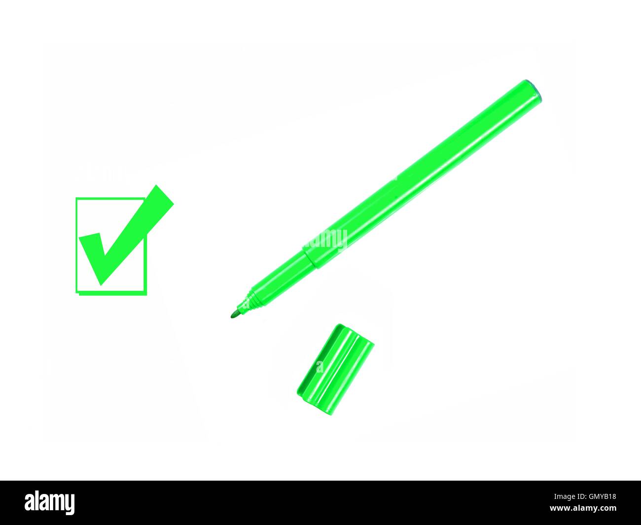 Blue stick pens hi-res stock photography and images - Alamy