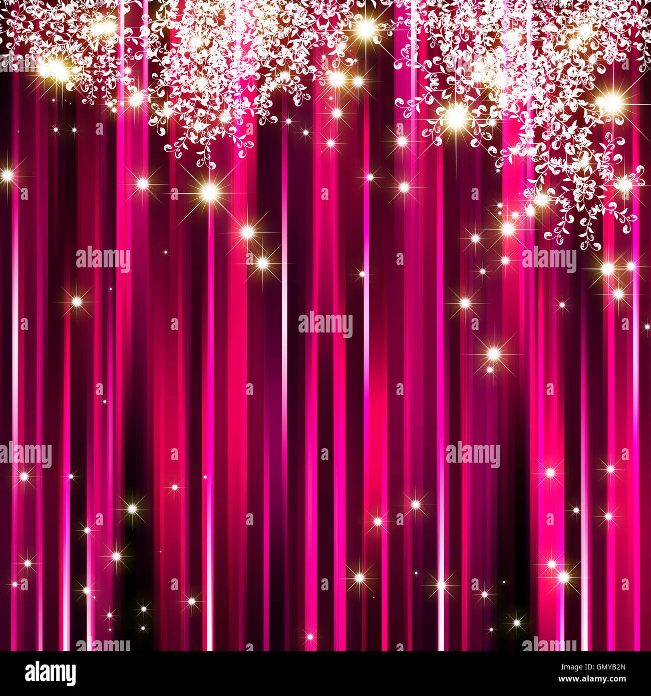 Sparkling star on pink magenta background Stock Photo - Alamy
