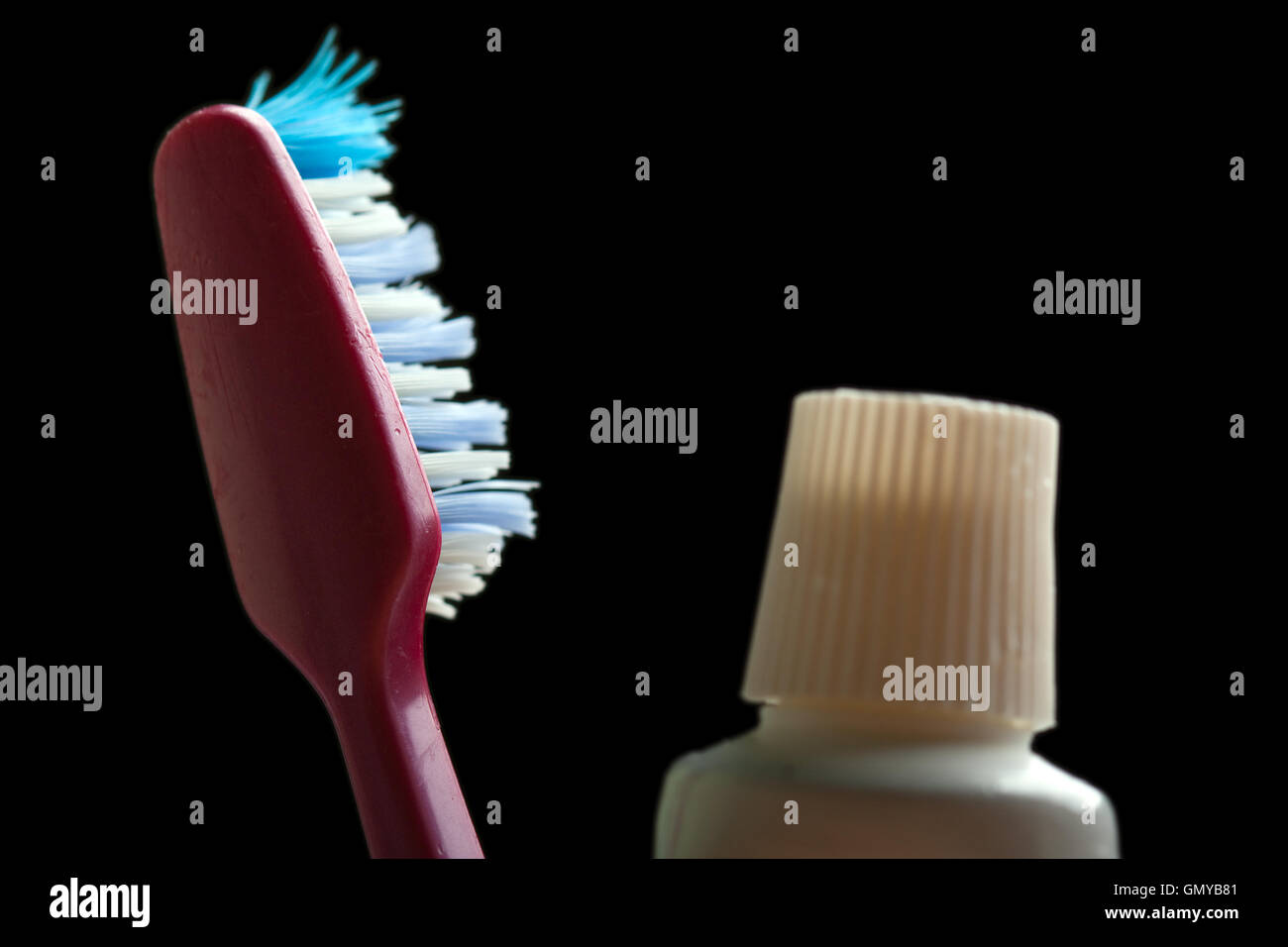 Toothbrush and toothpaste Stock Photo - Alamy