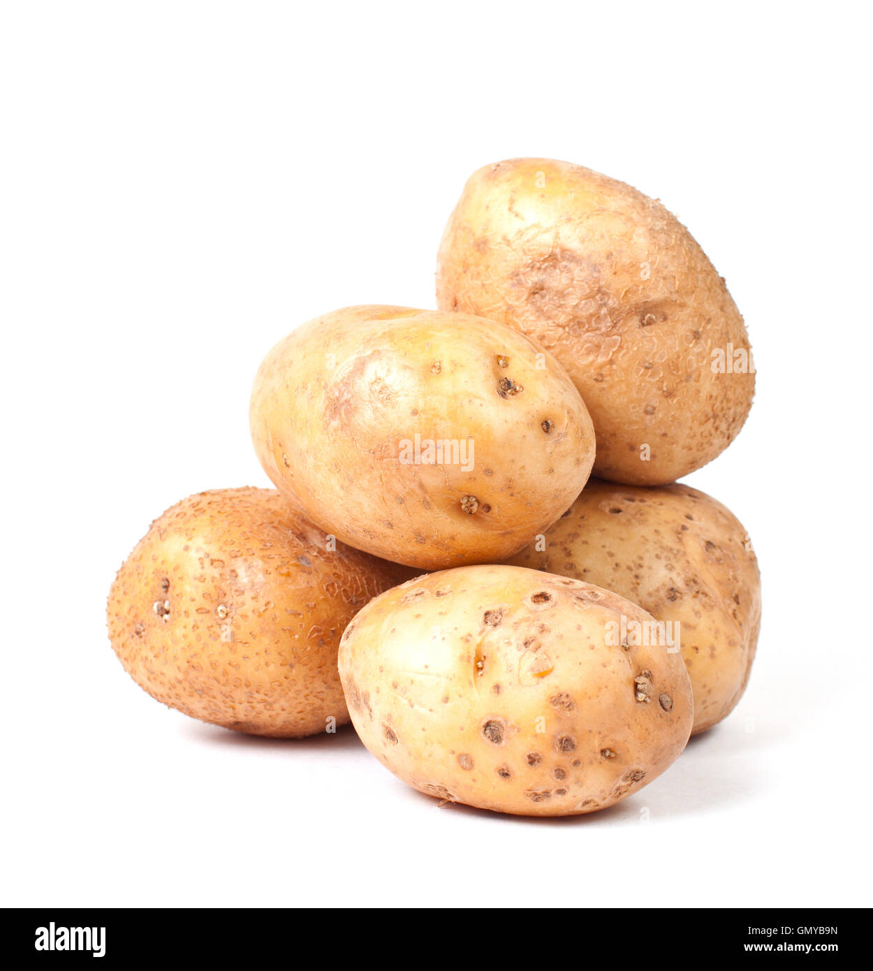 Yellow potato group Stock Photo - Alamy