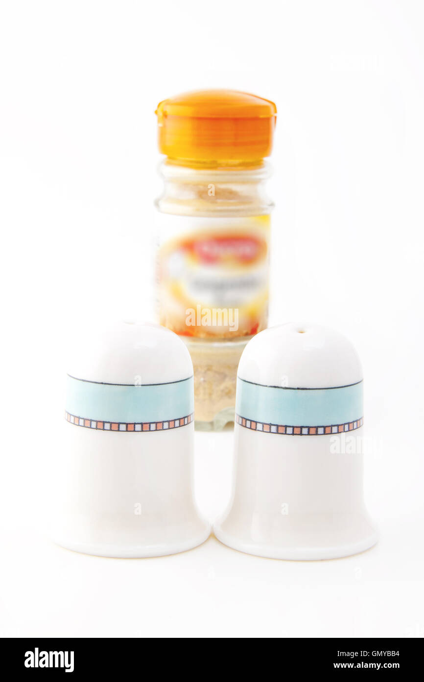 Ginger and salt and paper Stock Photo - Alamy