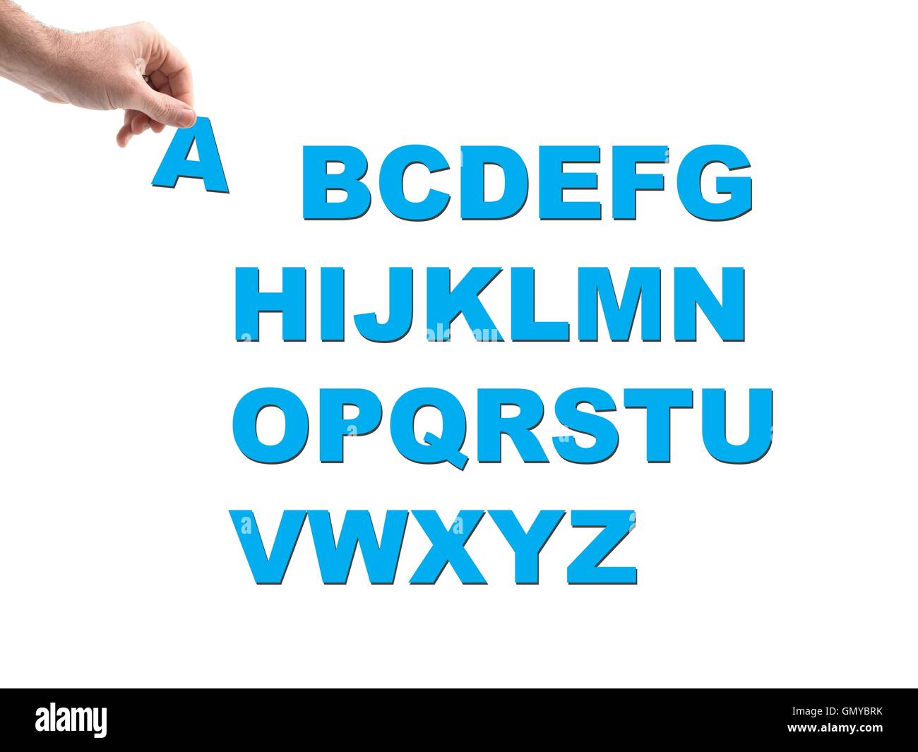 Letters Of The Alphabet Stock Photo - Alamy